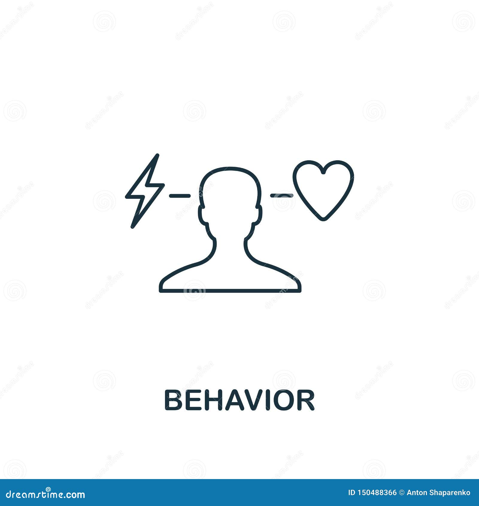 Behavior Icon. Thin Line Design Symbol from Business Ethics Icons ...
