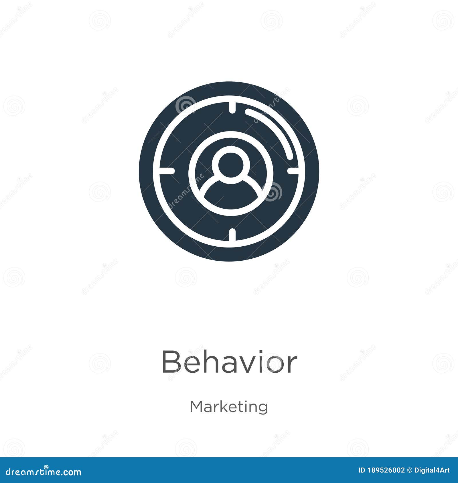 Behavior Icon Vector. Trendy Flat Behavior Icon from Marketing ...