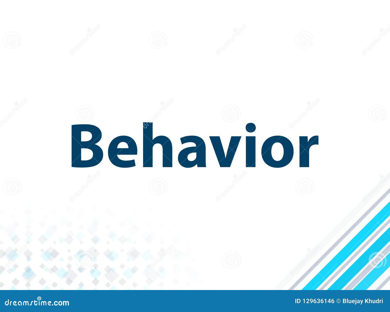 Behavior Modern Flat Design Blue Abstract Background Stock Illustration ...
