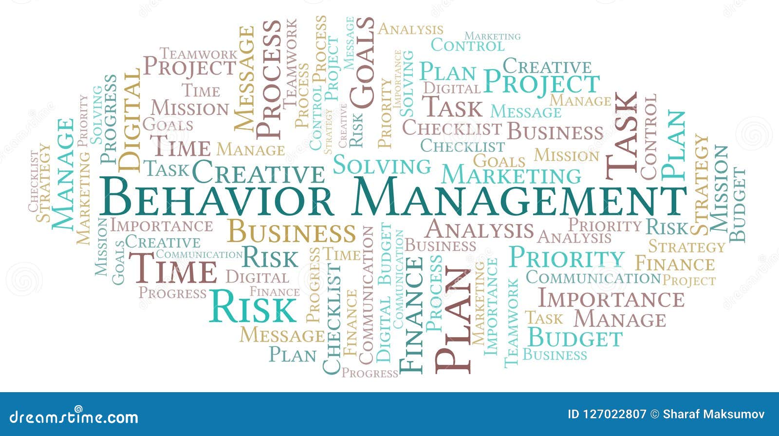 Behavior Management Word Cloud, Made with Text only. Stock Illustration ...