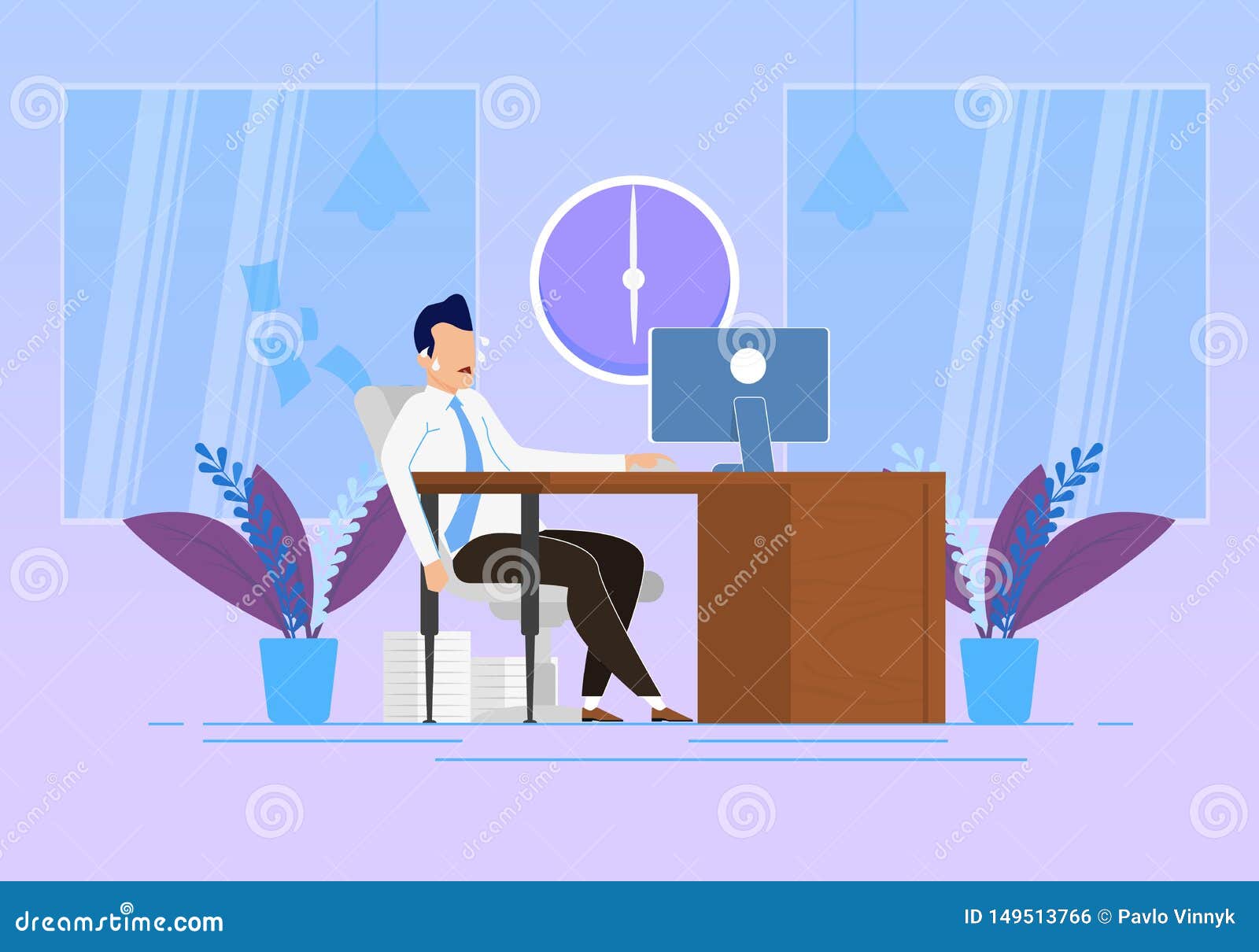 Behavior Modification at Work Vector Illustration. Stock Vector ...