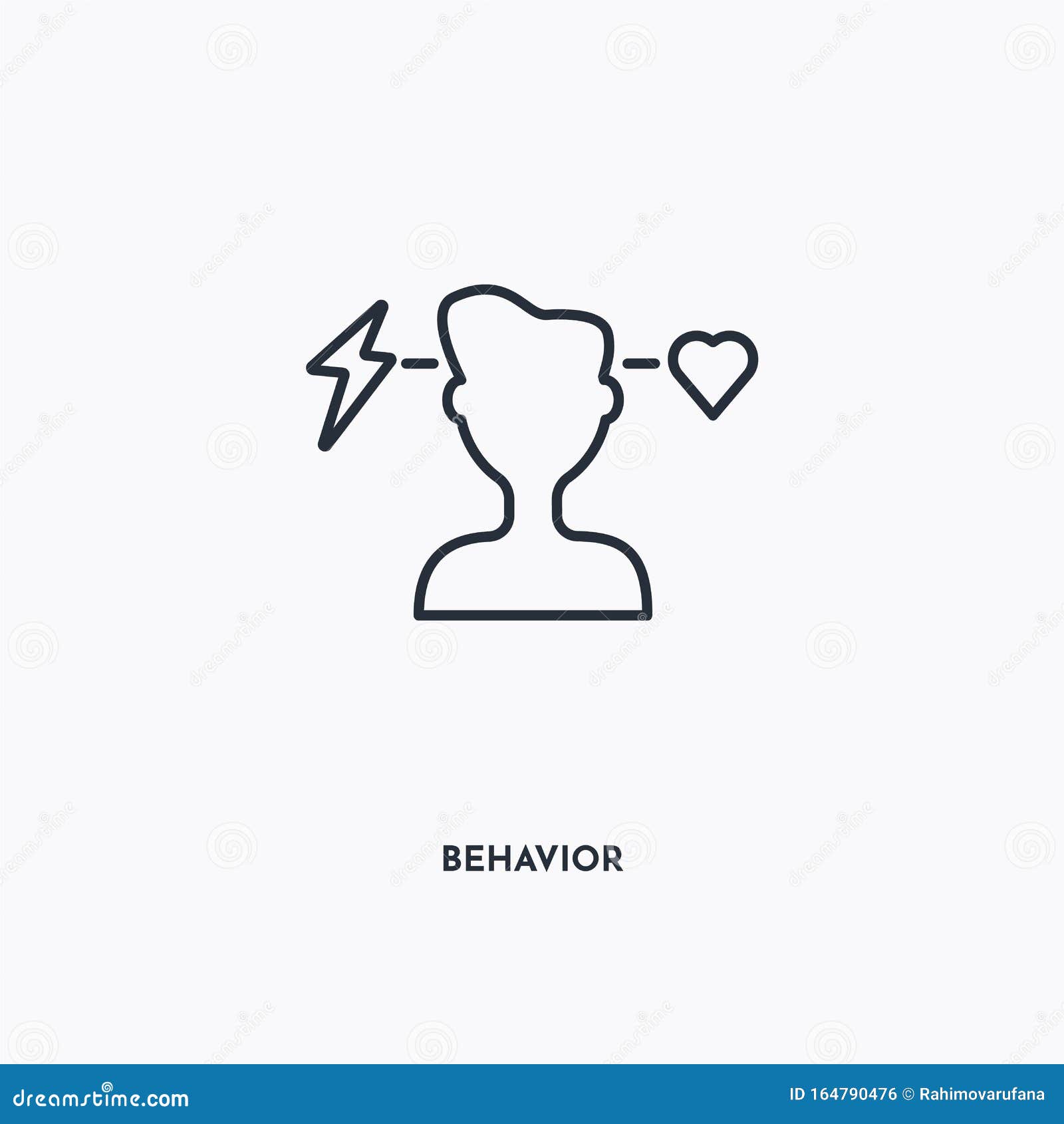 Behavior Outline Icon. Simple Linear Element Illustration. Isolated ...