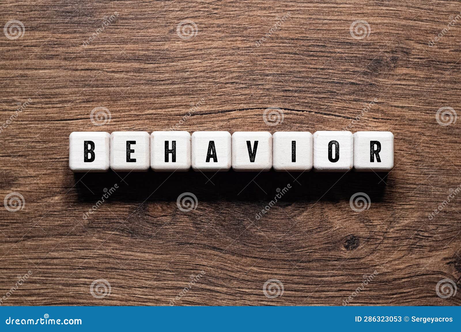 Behavior - Word Concept on Building Blocks, Text Stock Image - Image of ...