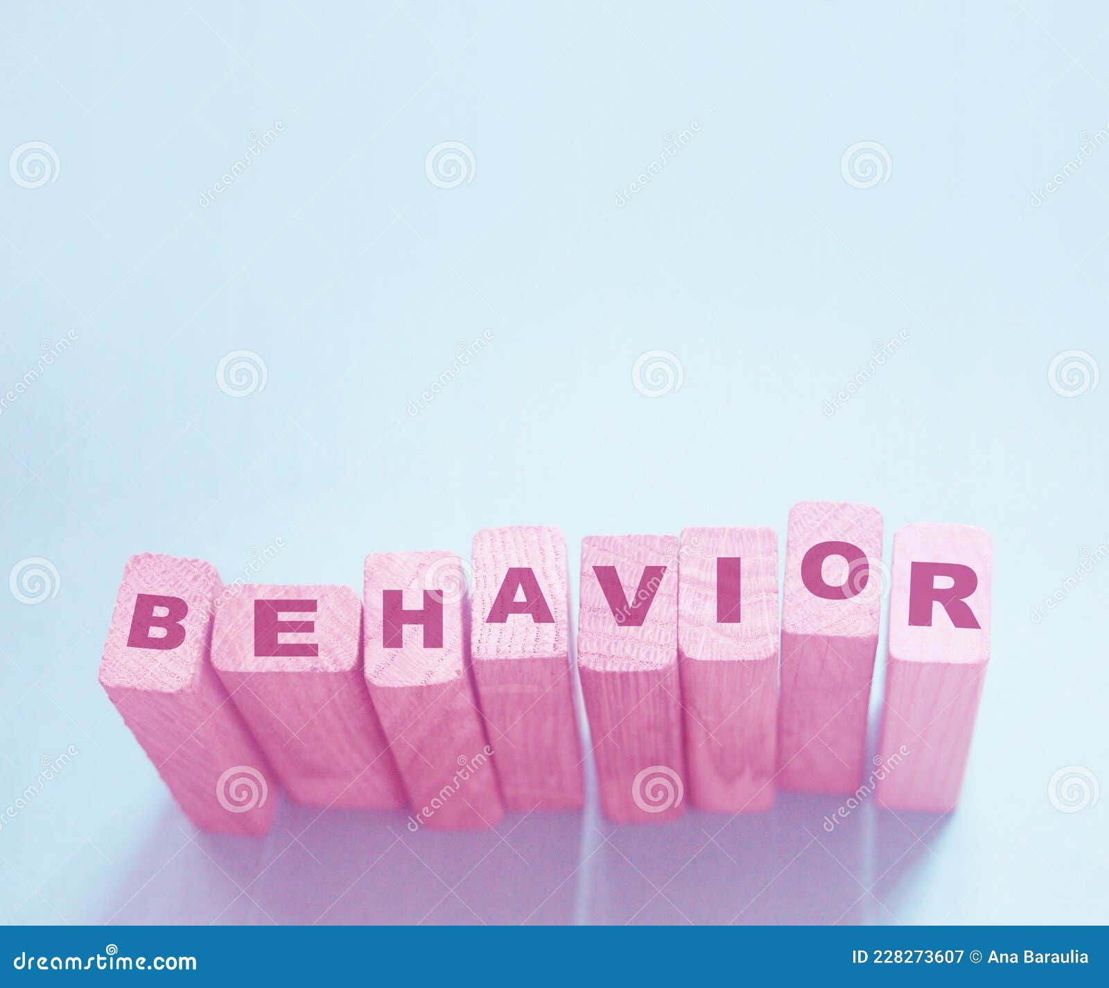 Behavior Word in Wooden Cube. Psychology Human Resources Management ...