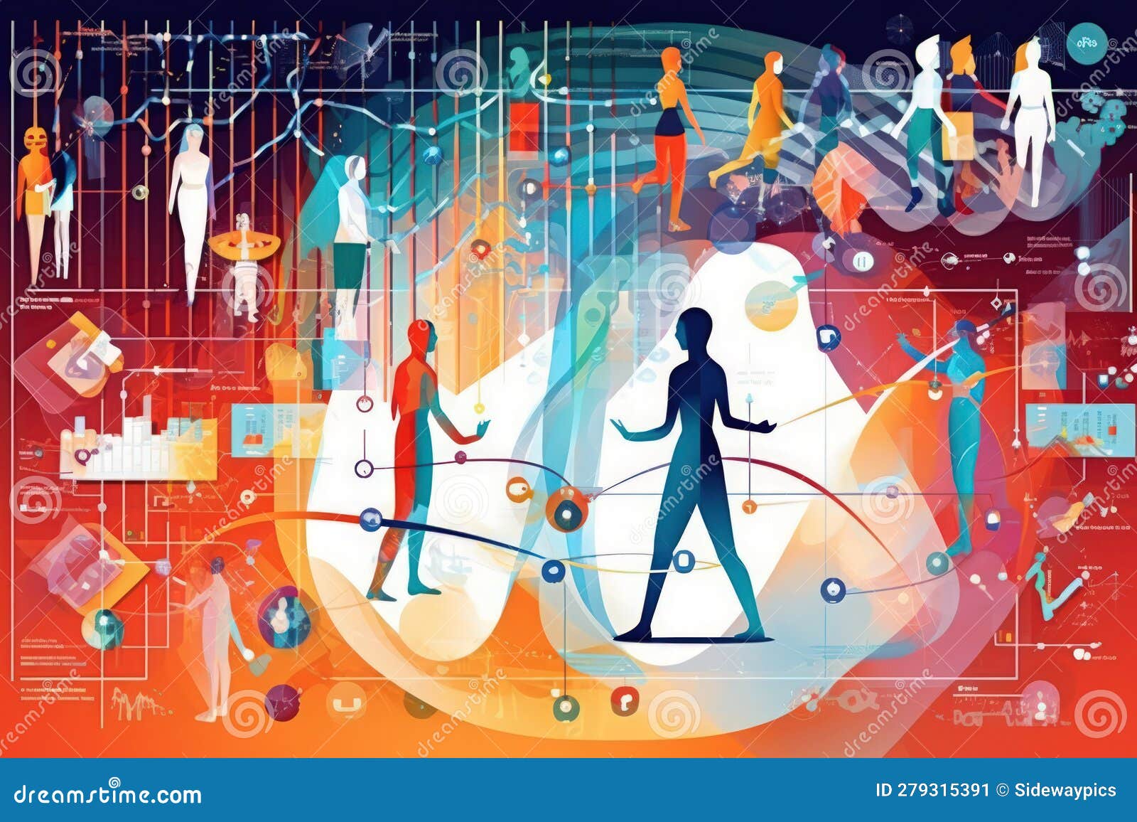 Behavioral Analysis Soft Blue Concept Icon Cartoon Vector ...