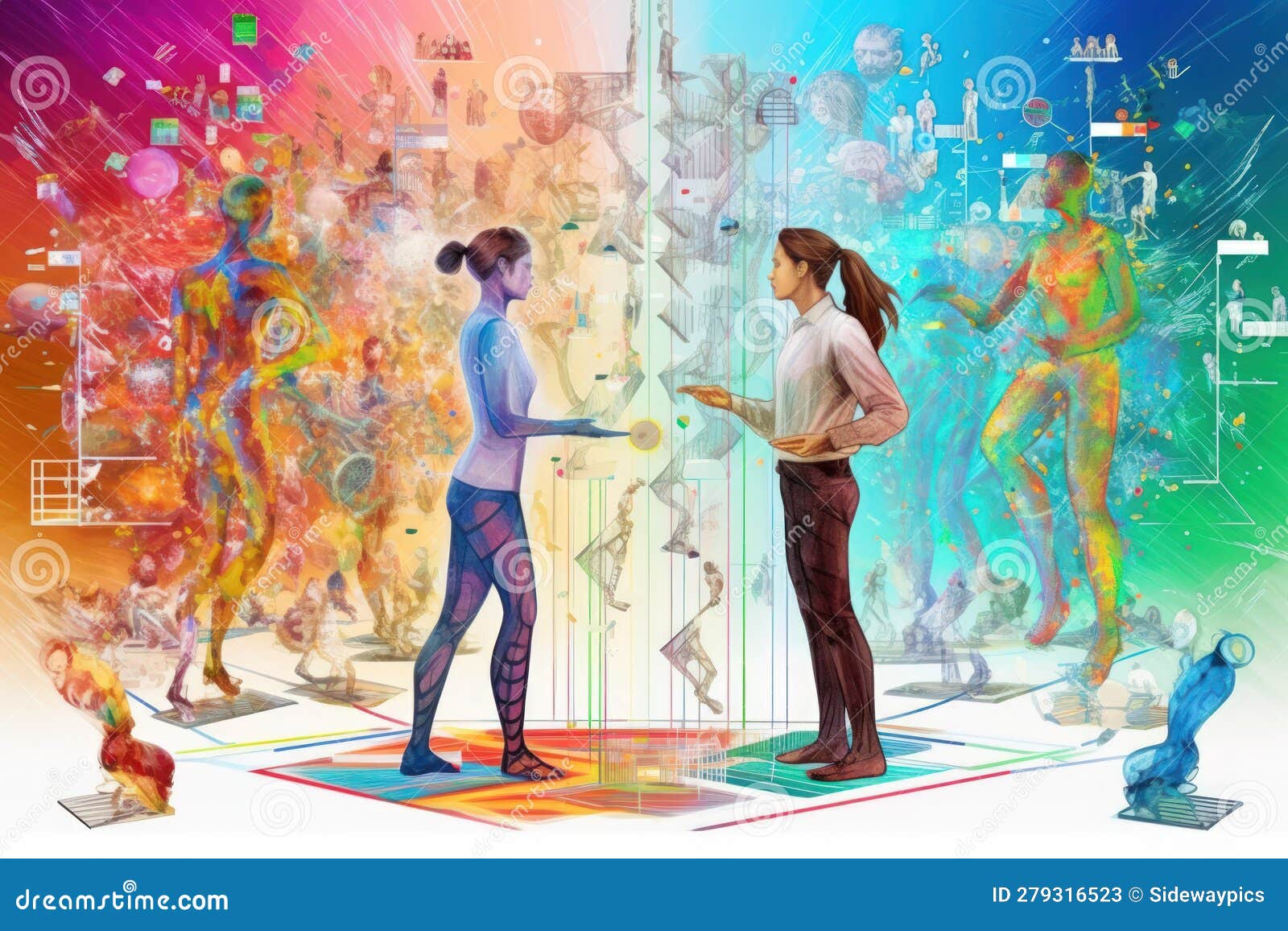 Behavioral Analysis Soft Blue Concept Icon Cartoon Vector ...