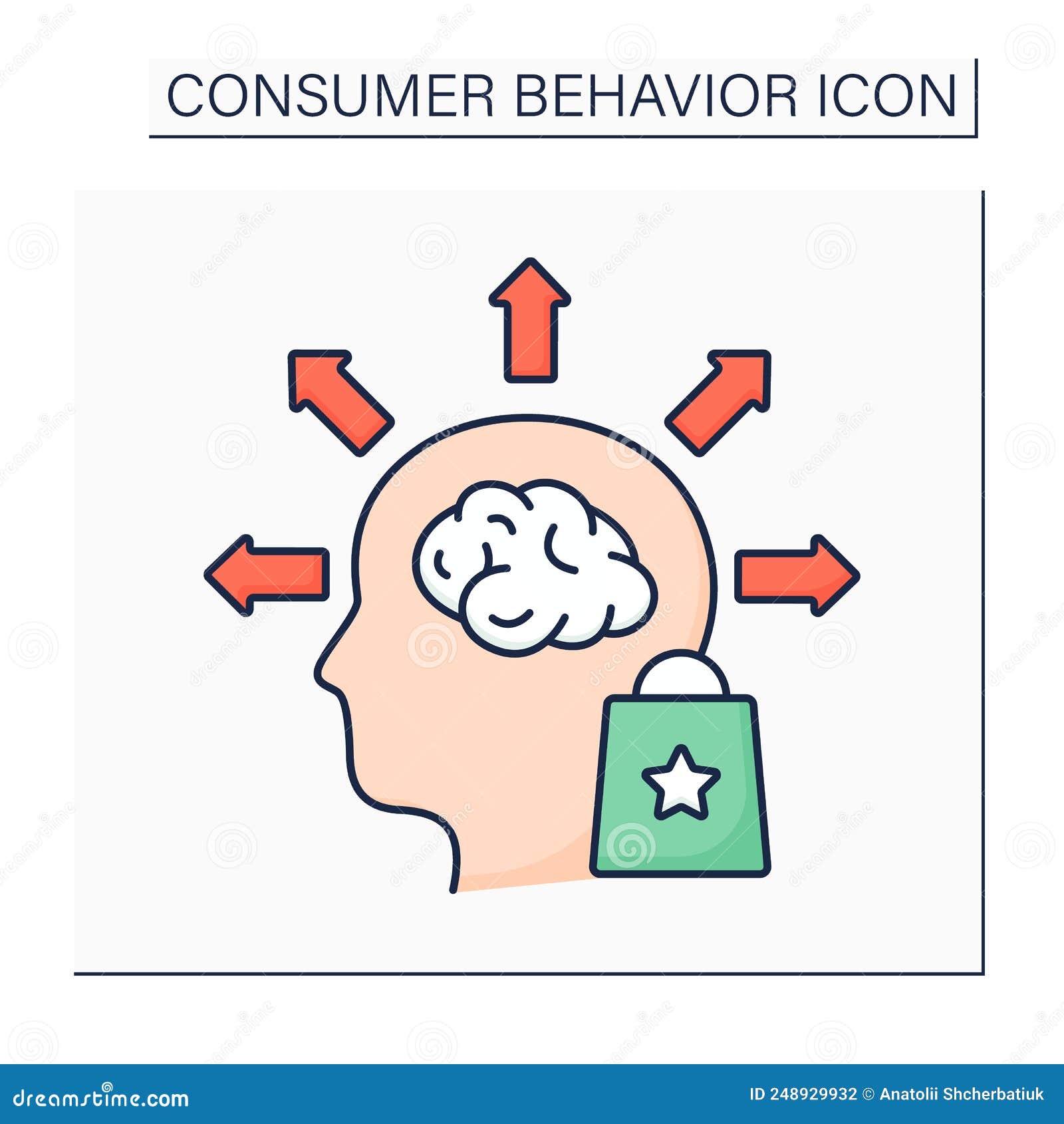 Behavioral Segmentation Color Icon Stock Vector - Illustration of ...