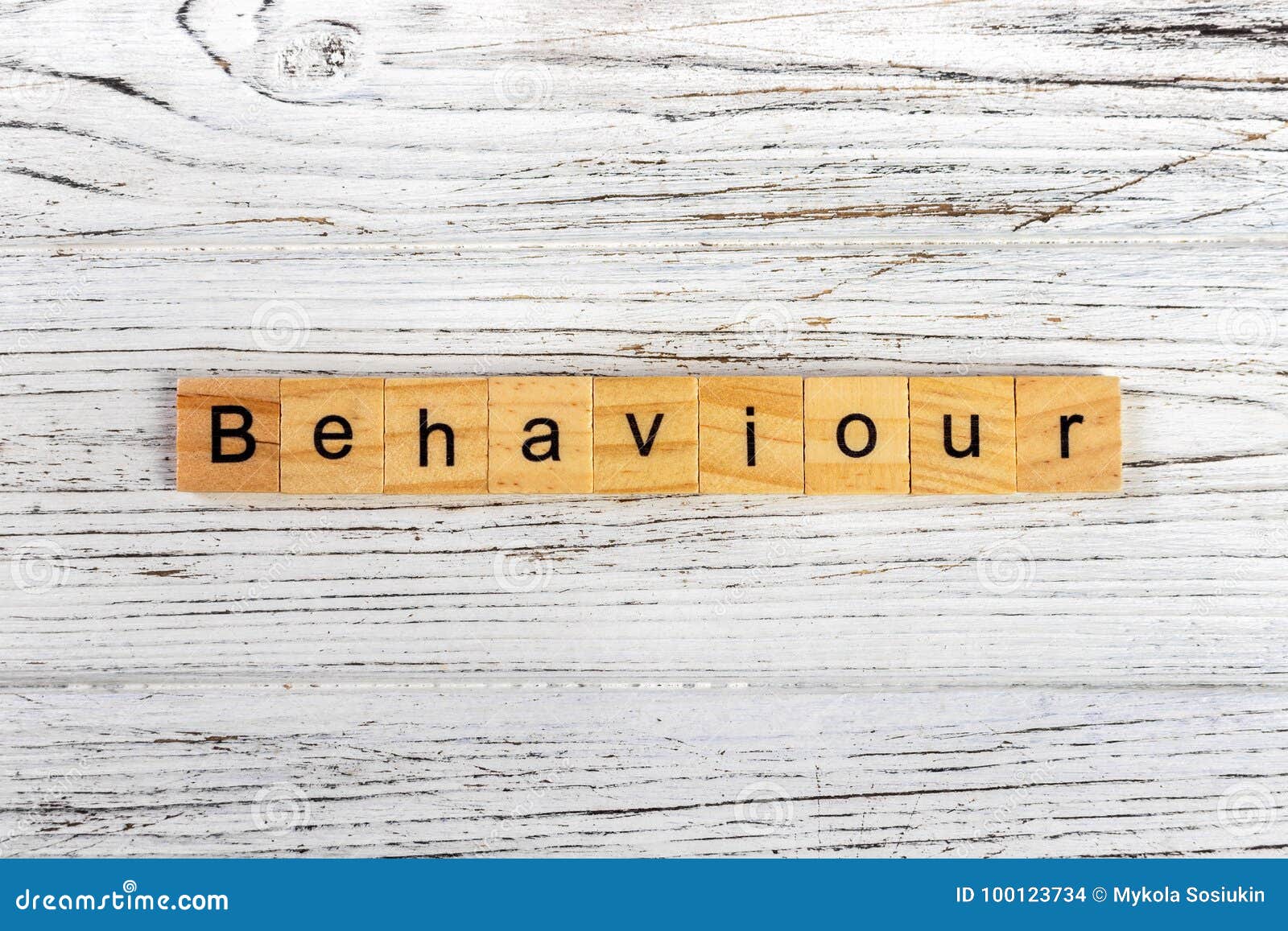 BEHAVIOUR Word Made with Wooden Blocks Concept Stock Photo - Image of ...