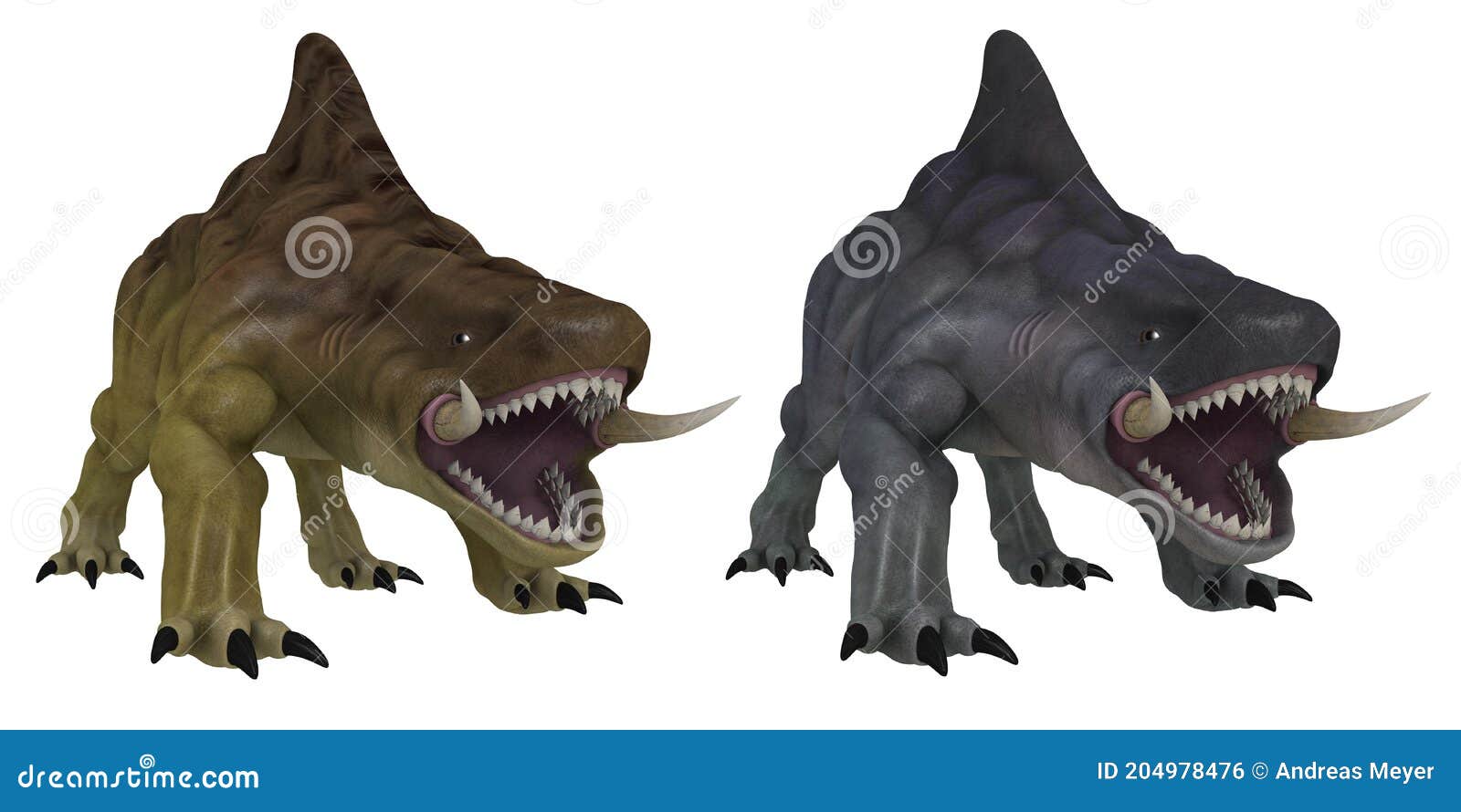 Behemoth a Mythological Beast Stock Illustration - Illustration of ...