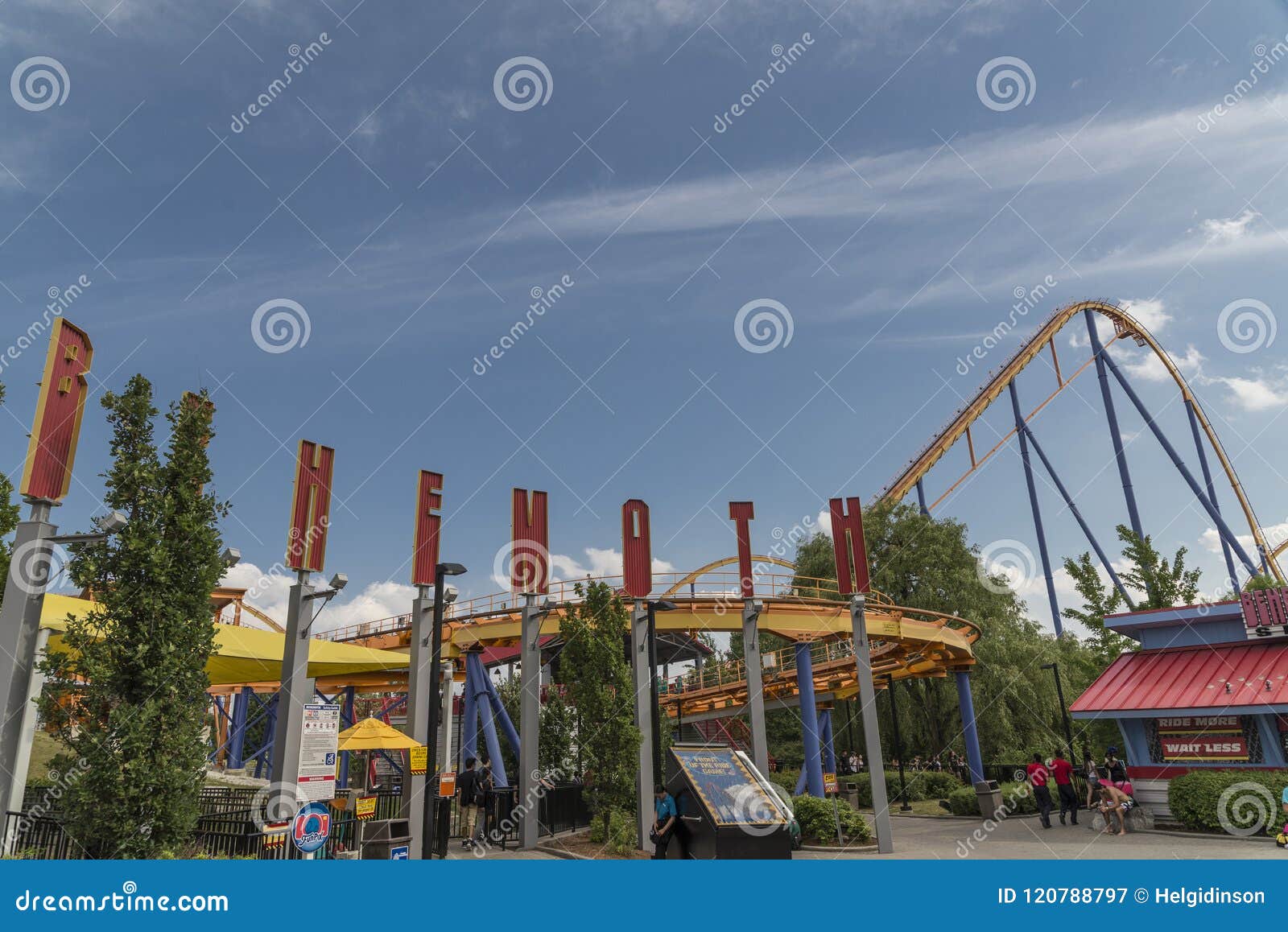 Behemoth Roller Coaster Editorial Photo | CartoonDealer.com #120788797