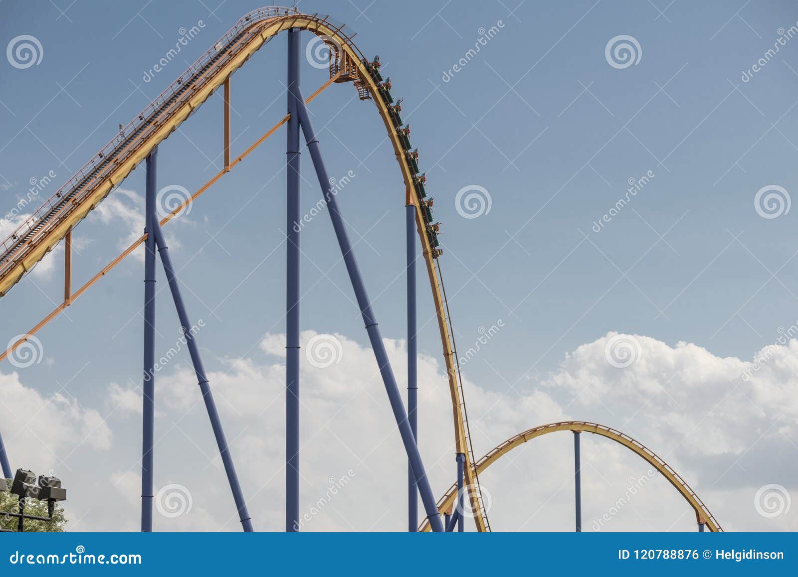 Behemoth roller coaster stock photo. Image of sunset - 120788876