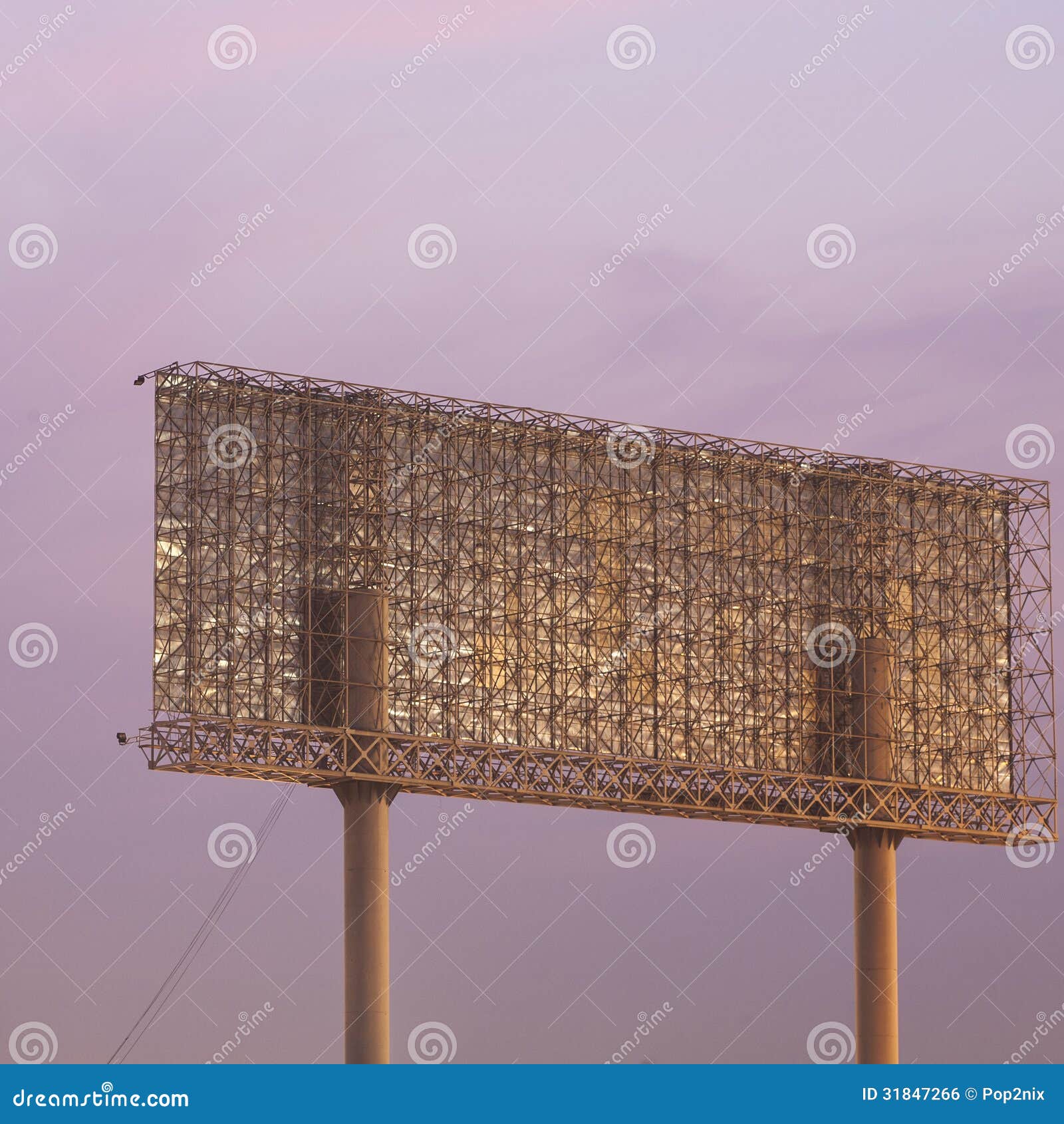 Behind the billboard stock photo. Image of panel, lamp - 31847266
