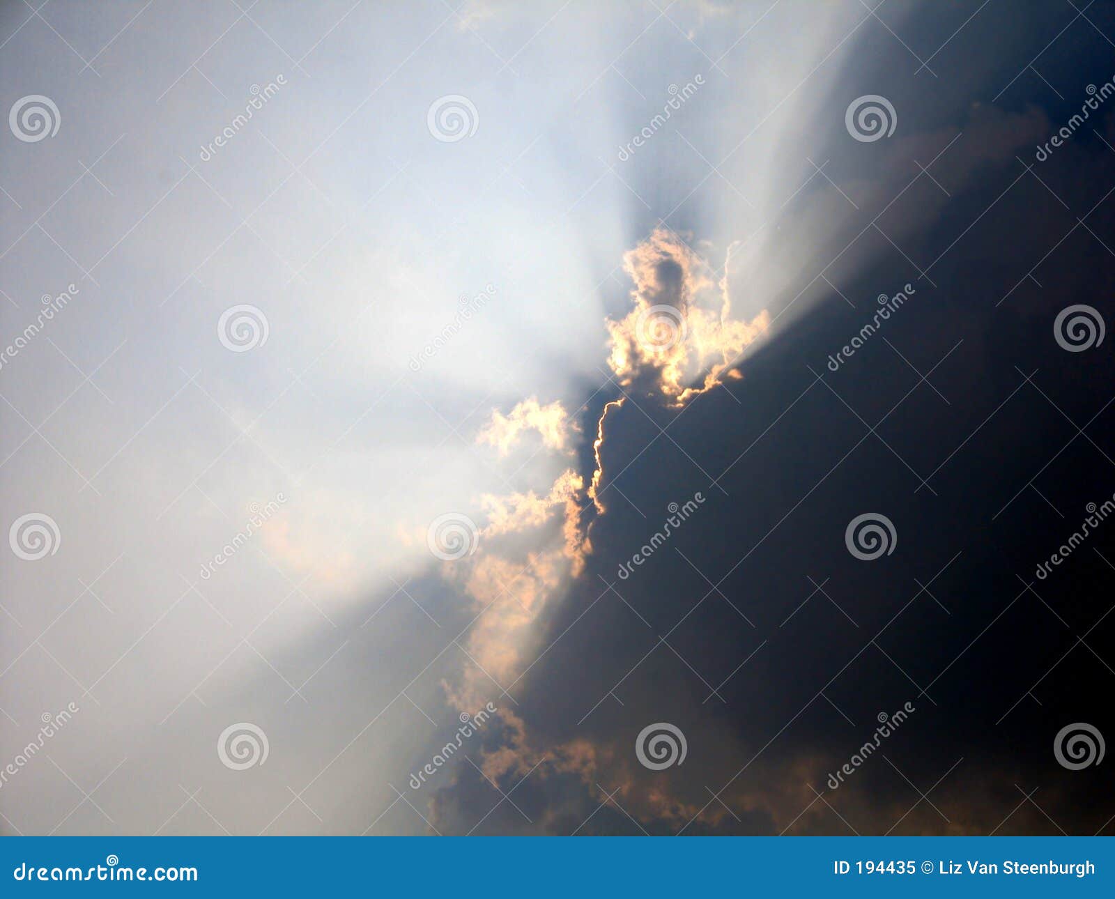 Behind Every Cloud .. stock image. Image of fluffy, lining - 194435