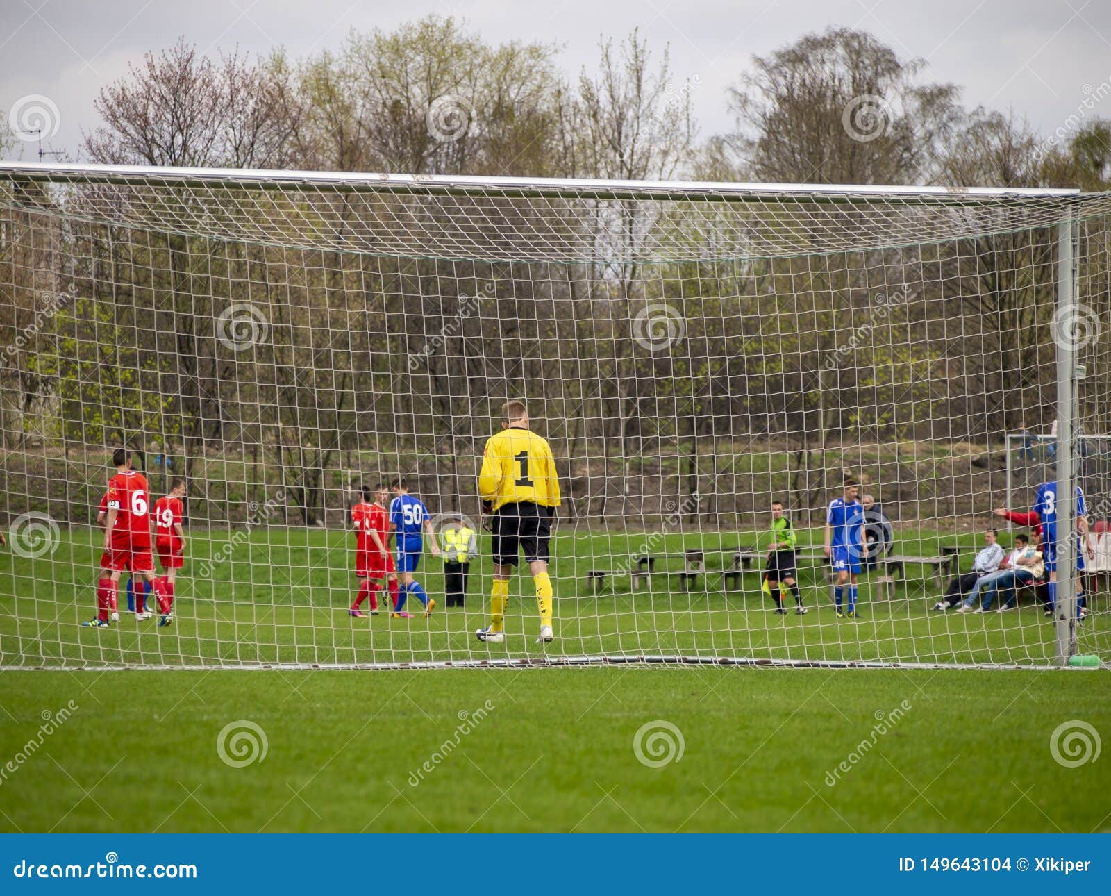 Behind the Goalkeeper Stadium View Editorial Stock Image - Image of ...