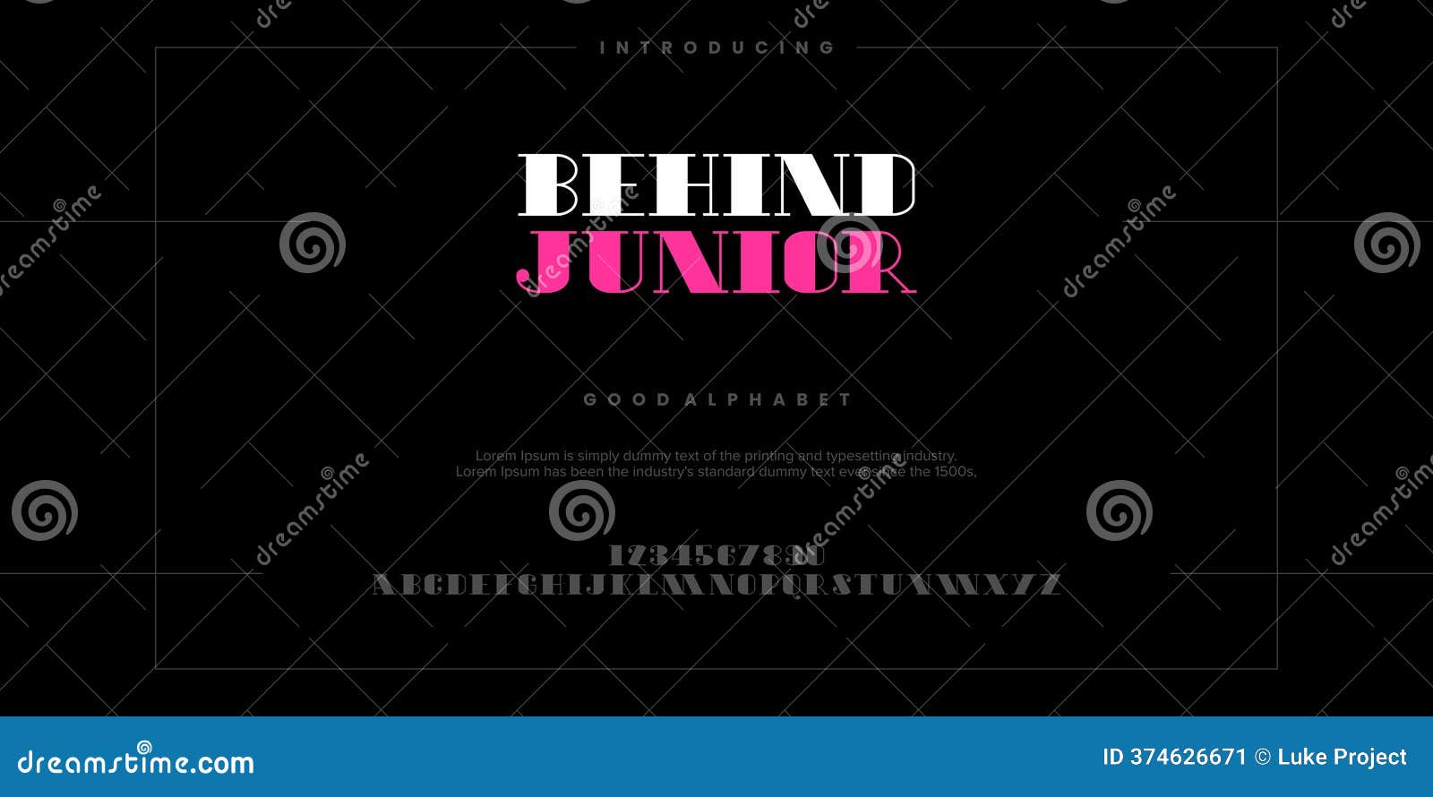 Junior Alphabet Font. Hand Drawn Letters And Numbers. Vector ...