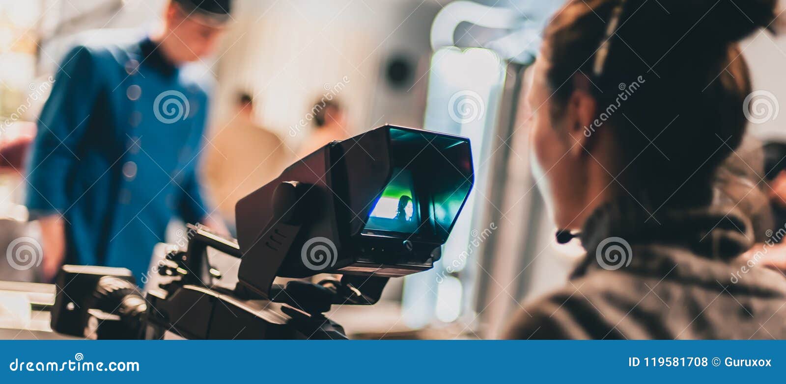 Behind the Scene. Actor in Front of the Camera Stock Photo - Image of ...