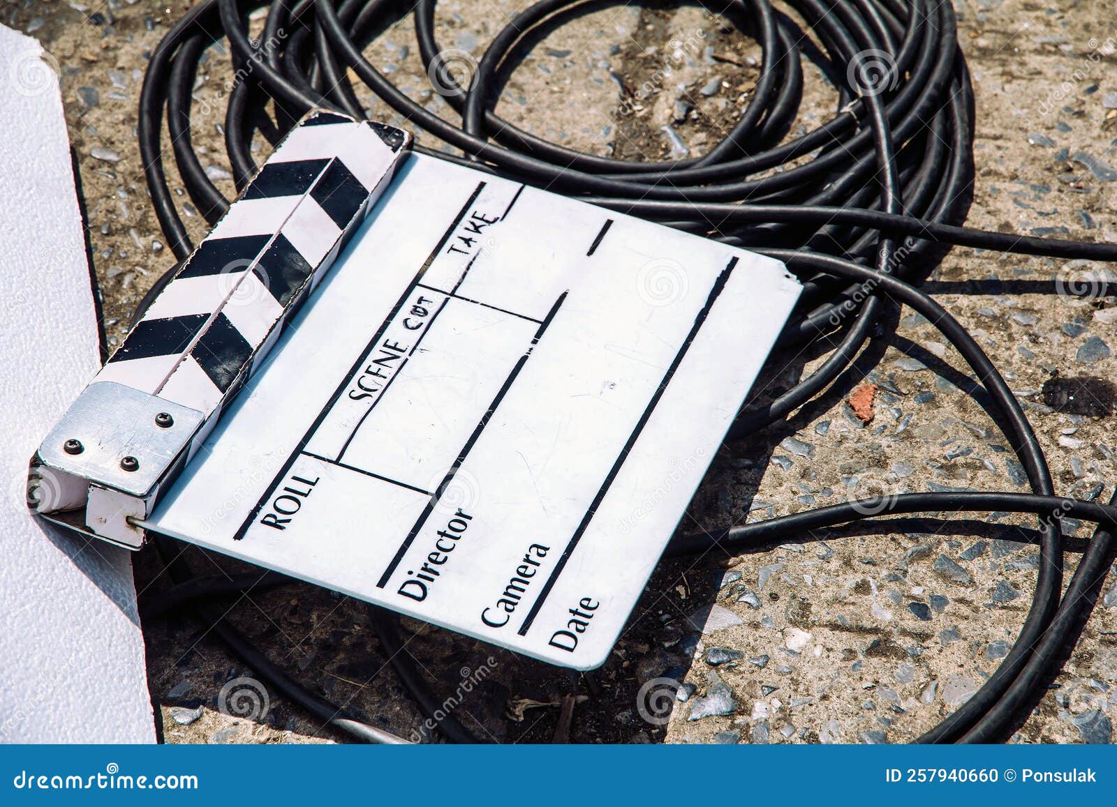 Behind the scene stock photo. Image of movie, camera - 257940660