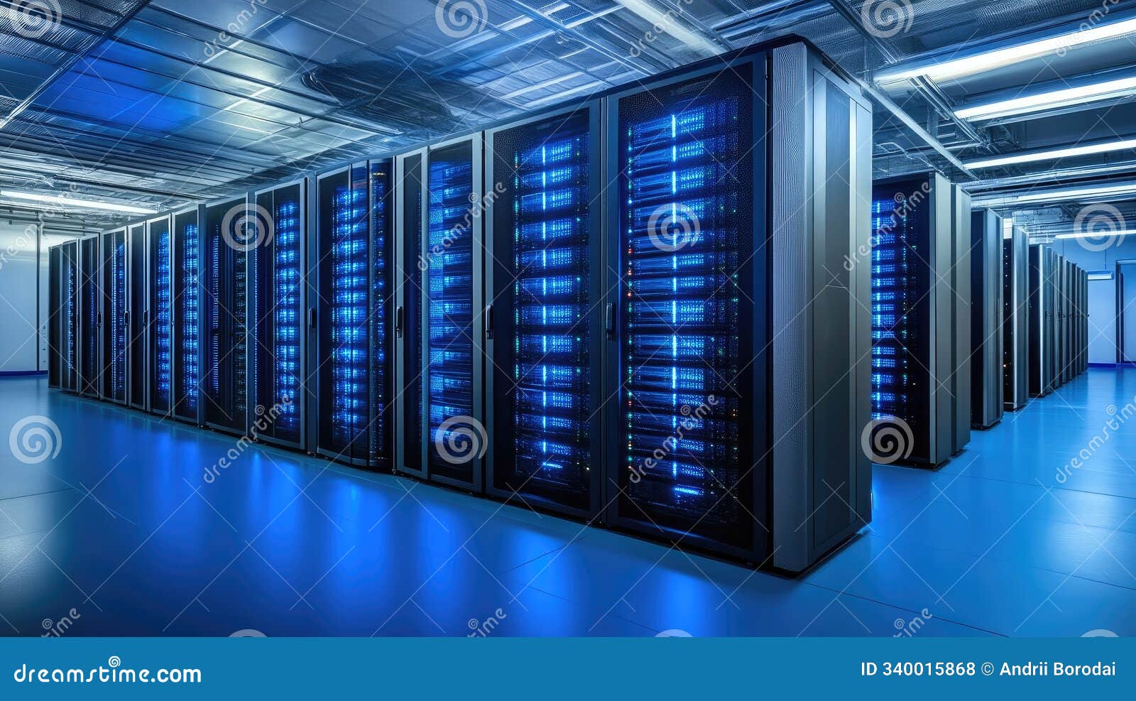 Behind the Scenes: Data Center Operations and Management. Stock ...