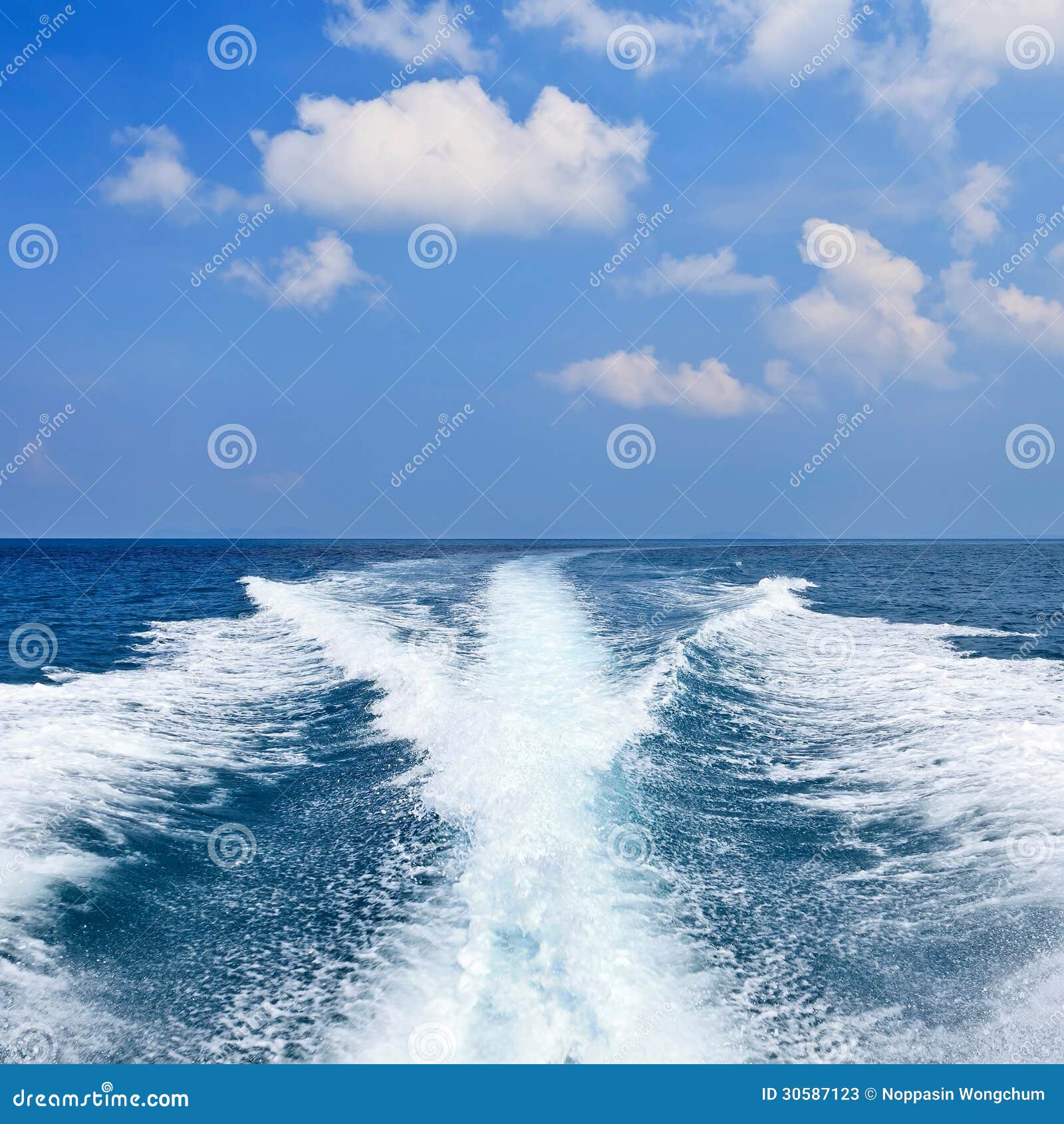 Behind speed boat stock image. Image of motor, yacht - 30587123