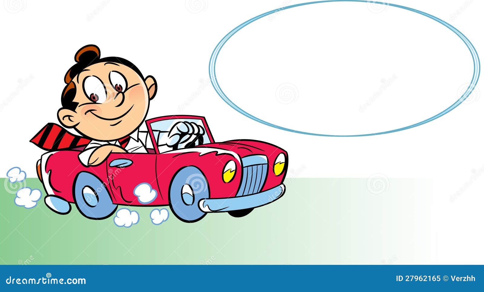 Behind the wheel stock vector. Illustration of road, smile - 27962165