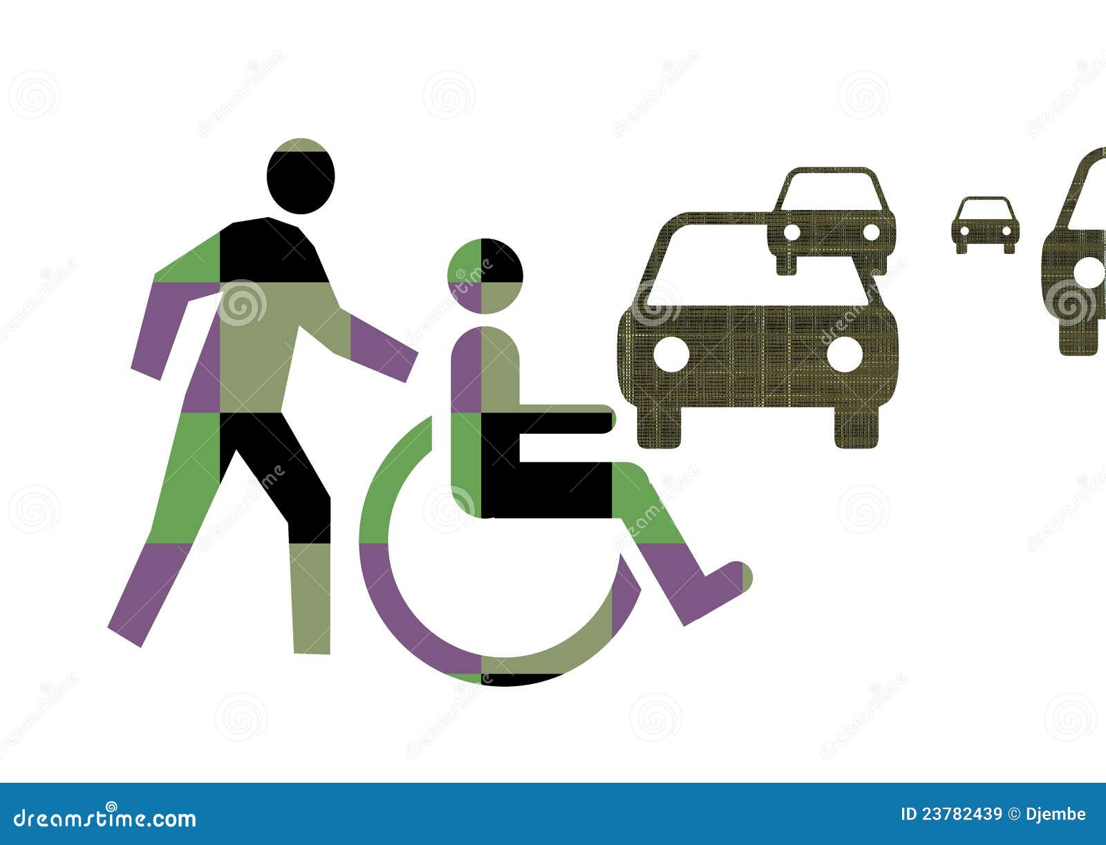 Behindert stock abbildung. Illustration von handikap - 23782439