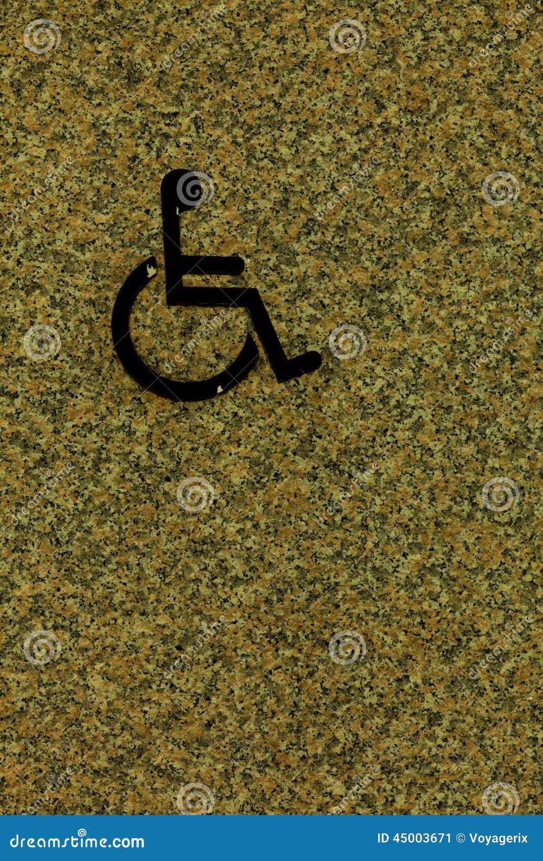 Behindertes Zeichen, Detail Eines Nachrichtenzeichens, Gesperrt ...