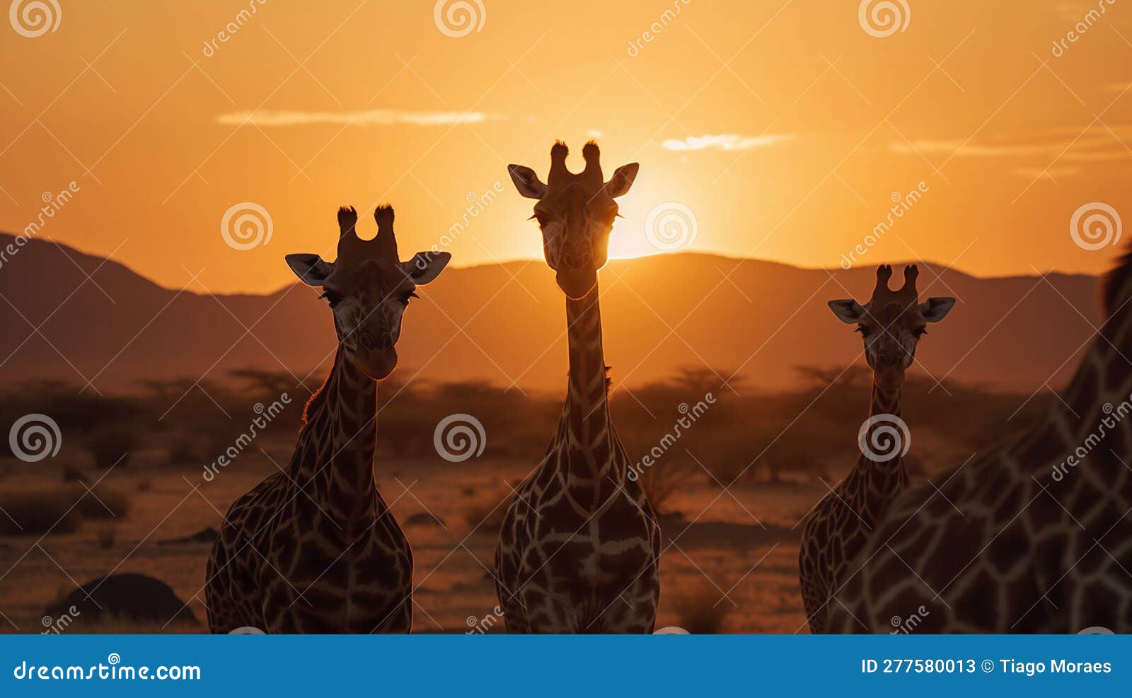 Behold the Awe-inspiring Image of Multiple Giraffes Against the ...