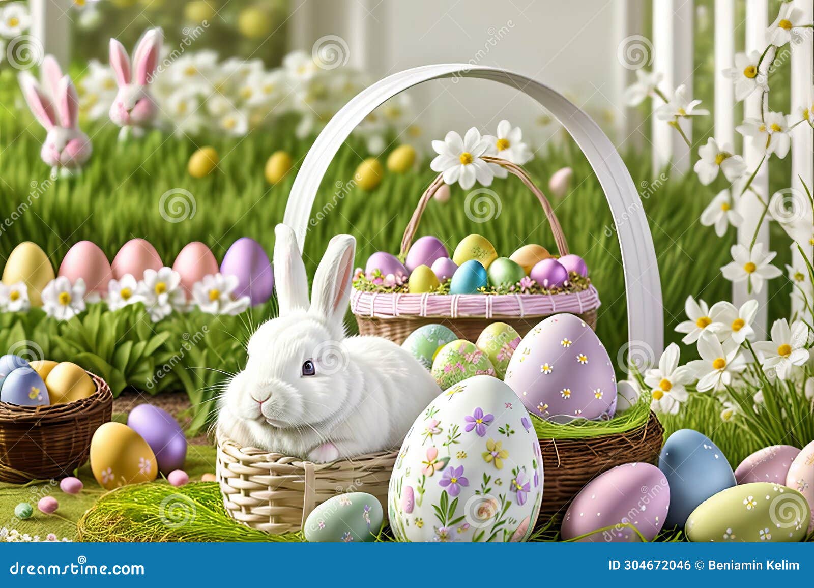 Behold the Enchanting Easter Bunny, a Whimsical Embodiment of Spring ...