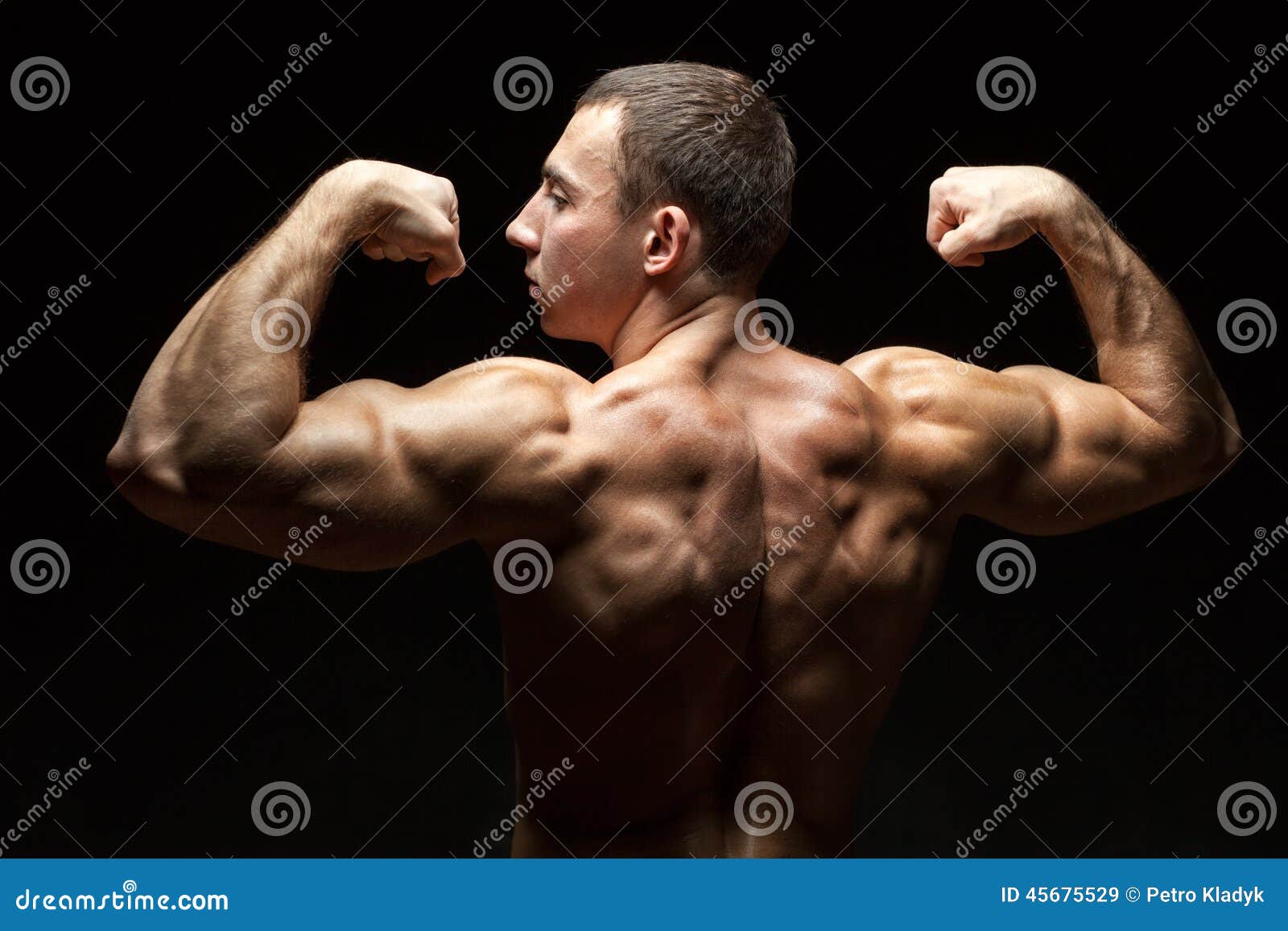 Bei Muscoli Dorsali Ideali in Uomini Immagine Stock - Immagine di ...