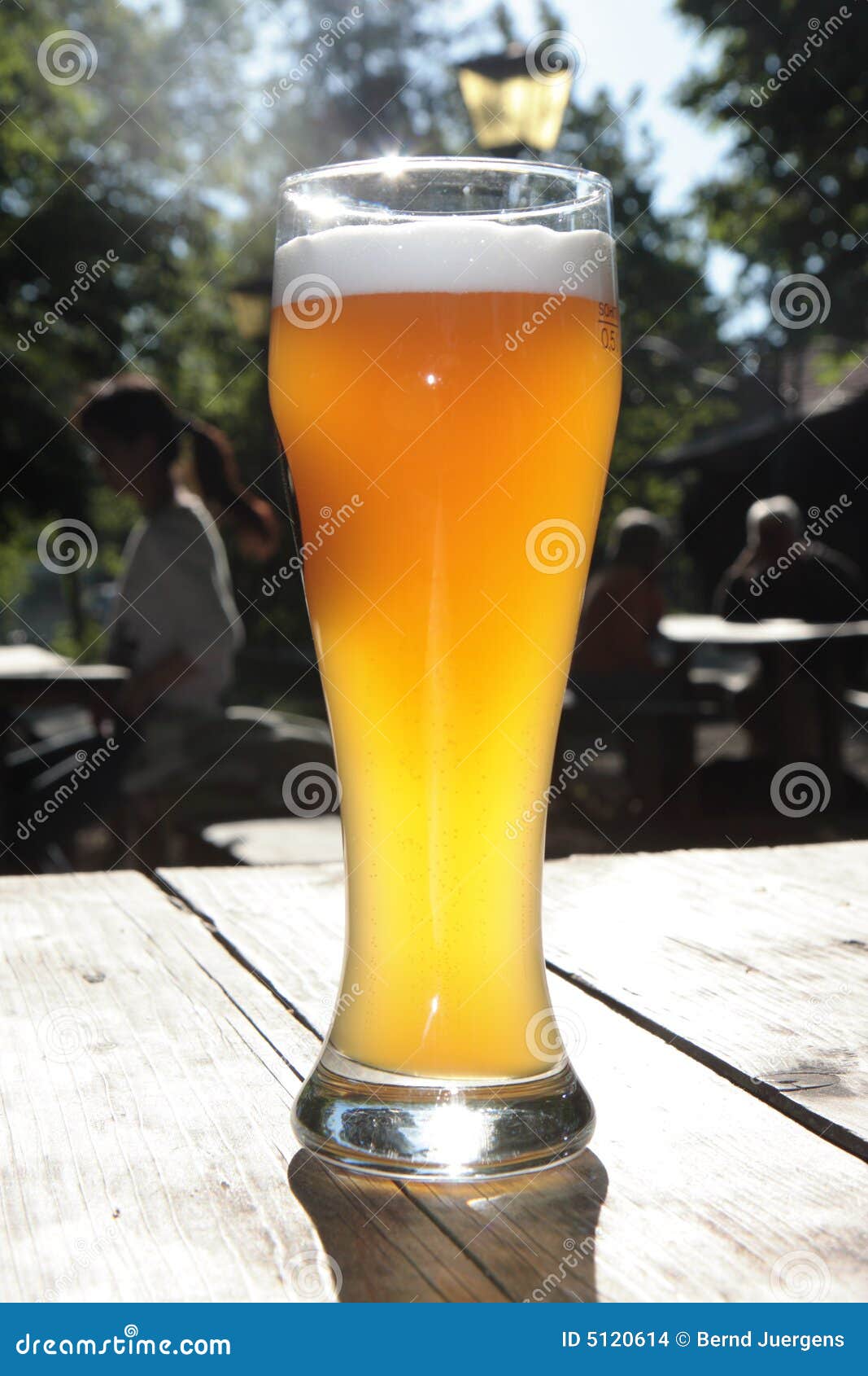 Beiers Bier in Een Biertuin Stock Foto - Image of openlucht, glans: 5120614