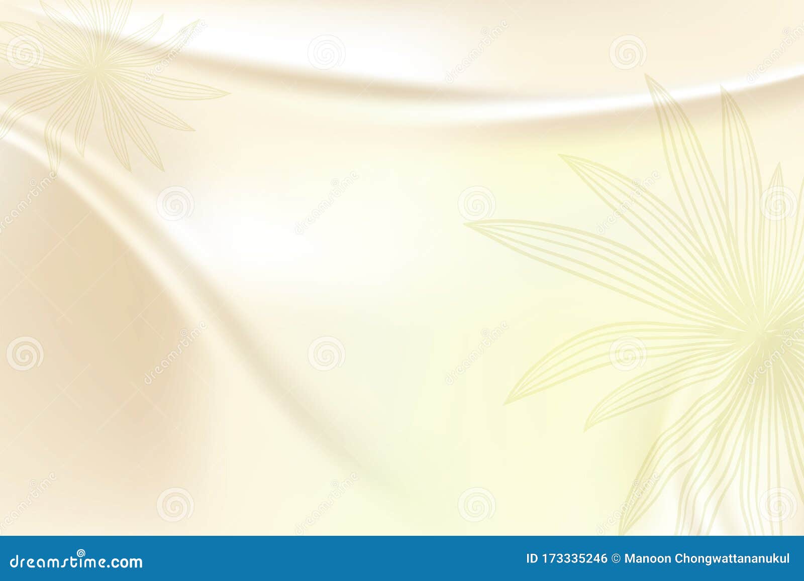 Beige Color Abstract Background, Wavy Graphic Background with Flower ...