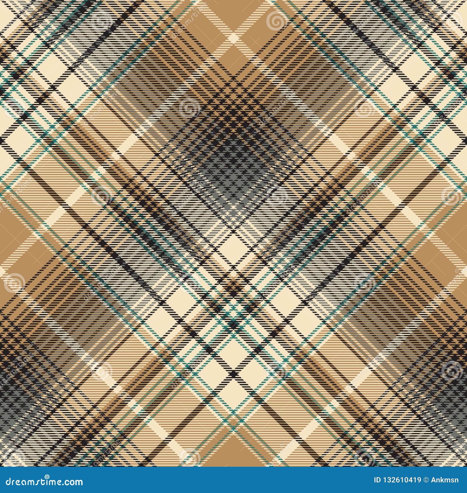 Beige Abstract Plaid Seamless Pattern Stock Vector - Illustration of ...