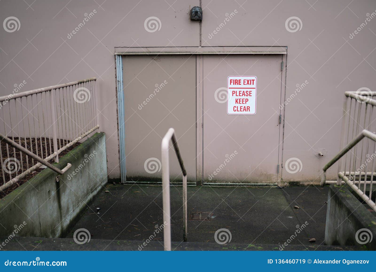 Emergency Backdoor of the Business Stock Image - Image of backdoor ...