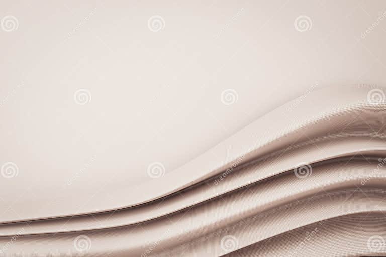 Beige Abstract Wave Pattern Background. 3D Rendering Stock Illustration ...