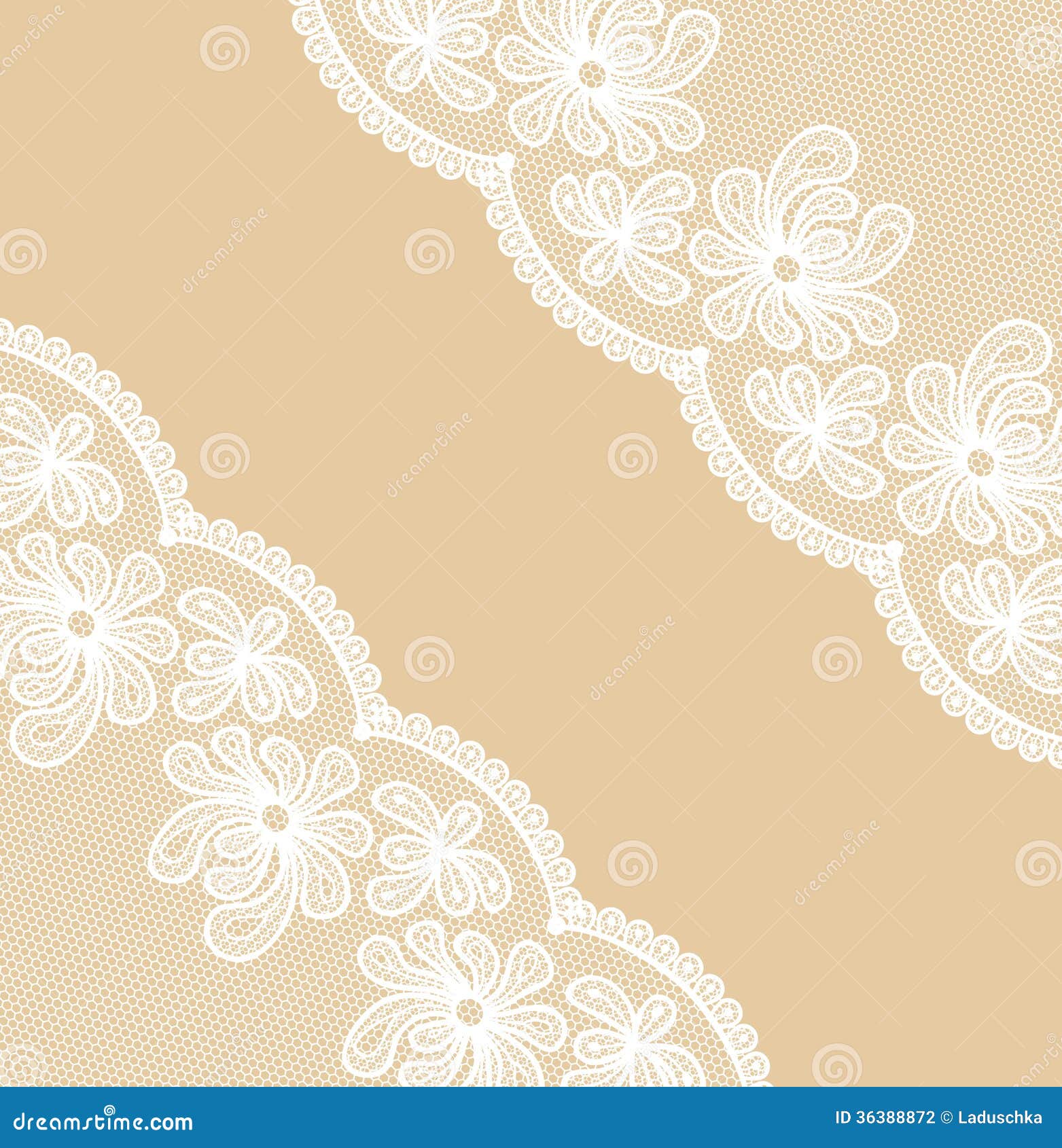 Cream Lace Pattern Background