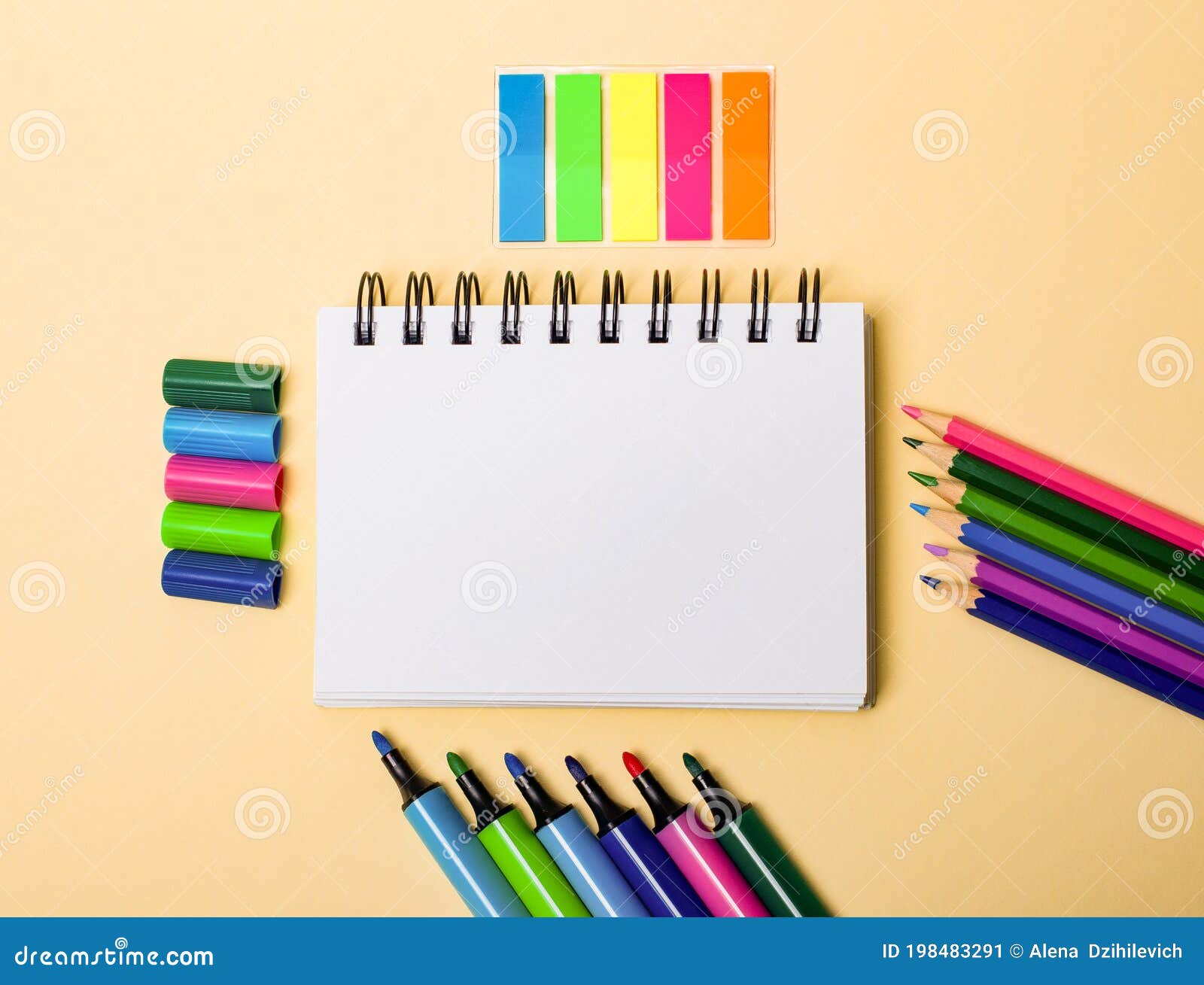 Stickers With Pencils And Notebook With Text KAIZEN On Chart Background ...