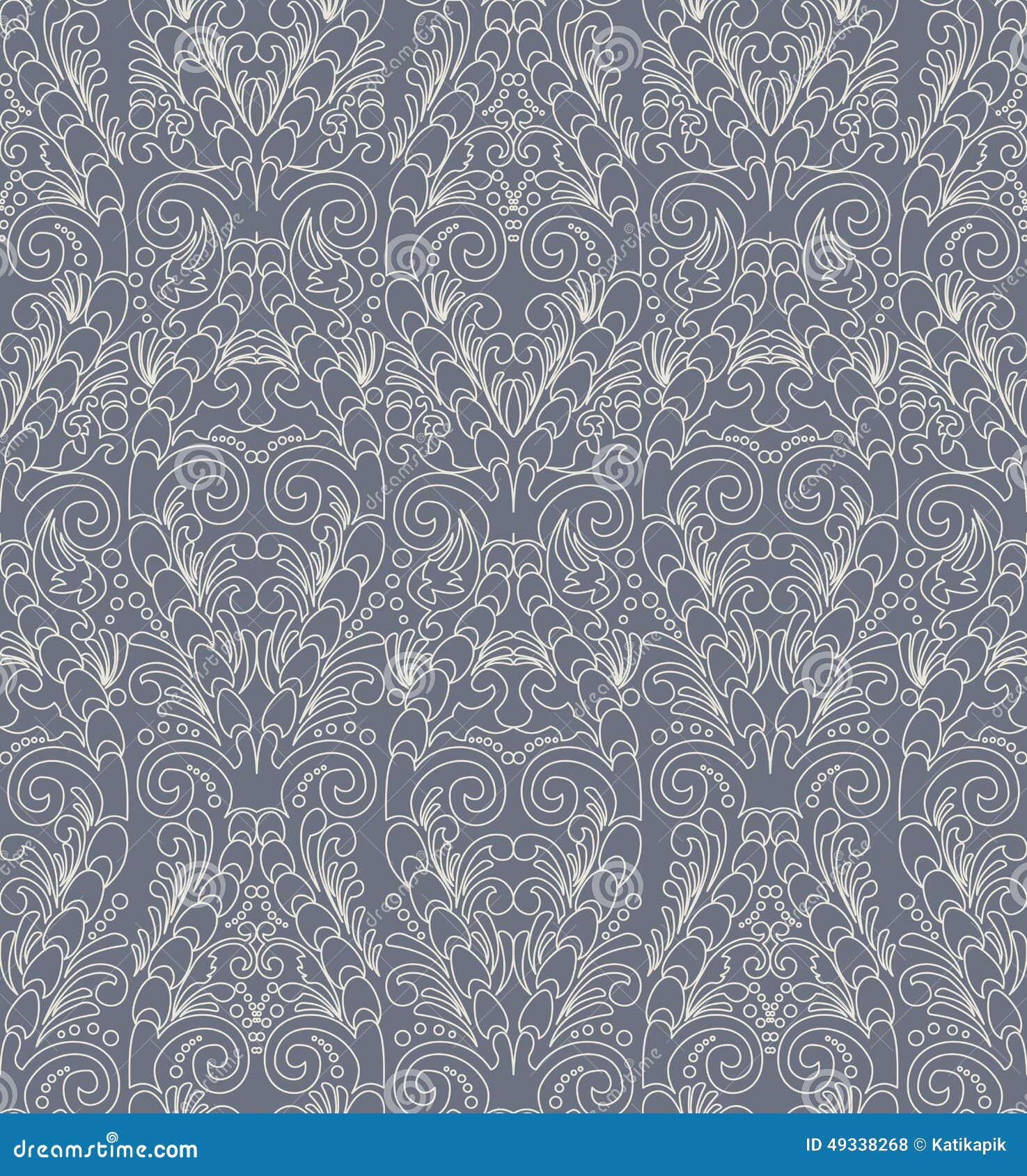 Beige Background.Vintage Card on Seamless Wallpaper. Stock Vector ...