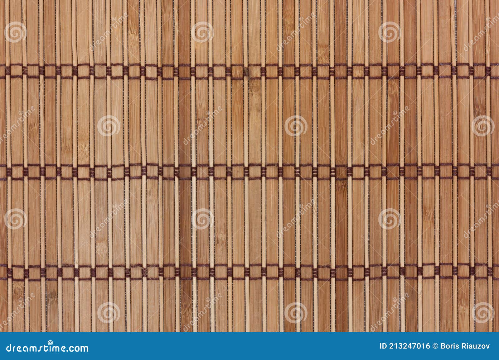 Beige Bamboo Mat with Dark Threads. Texture for Background and Design ...