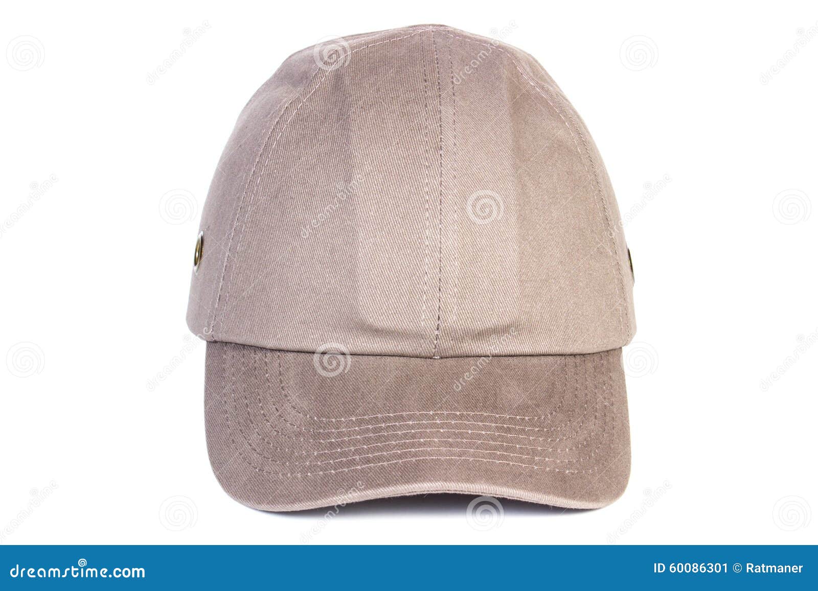 Beige Baseball Cap on White Background, Protection from Sun Stock Image ...