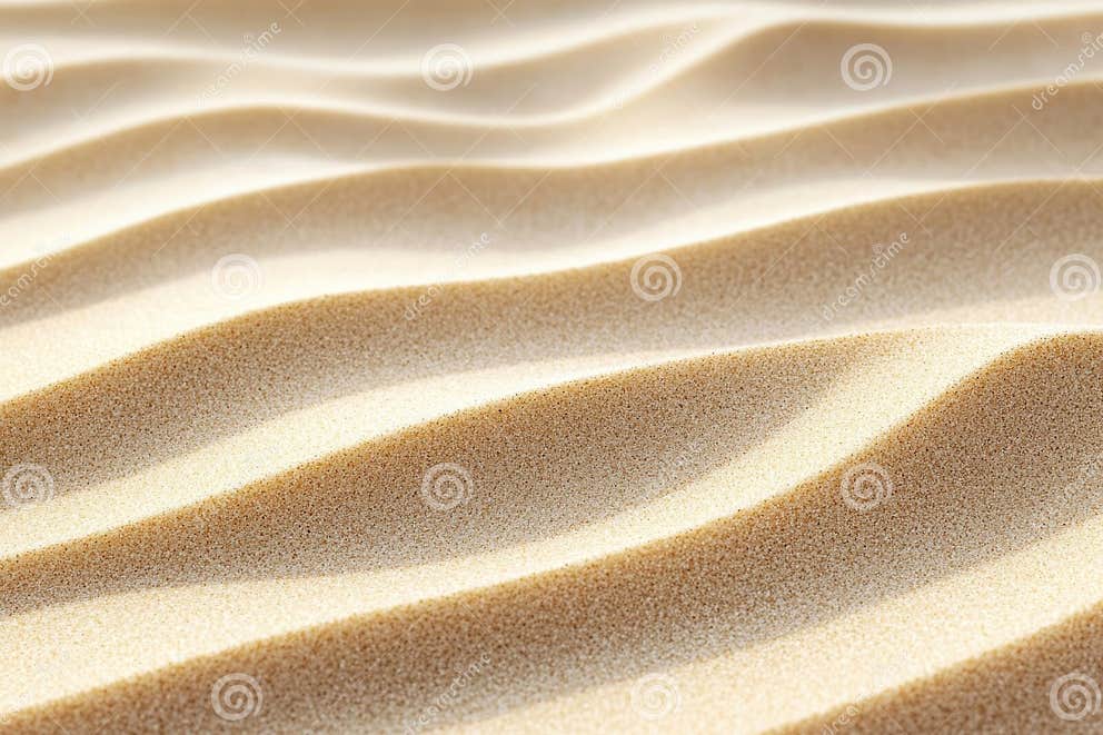 Beige Beach Sand with a Natural Wavy Pattern Stock Illustration ...
