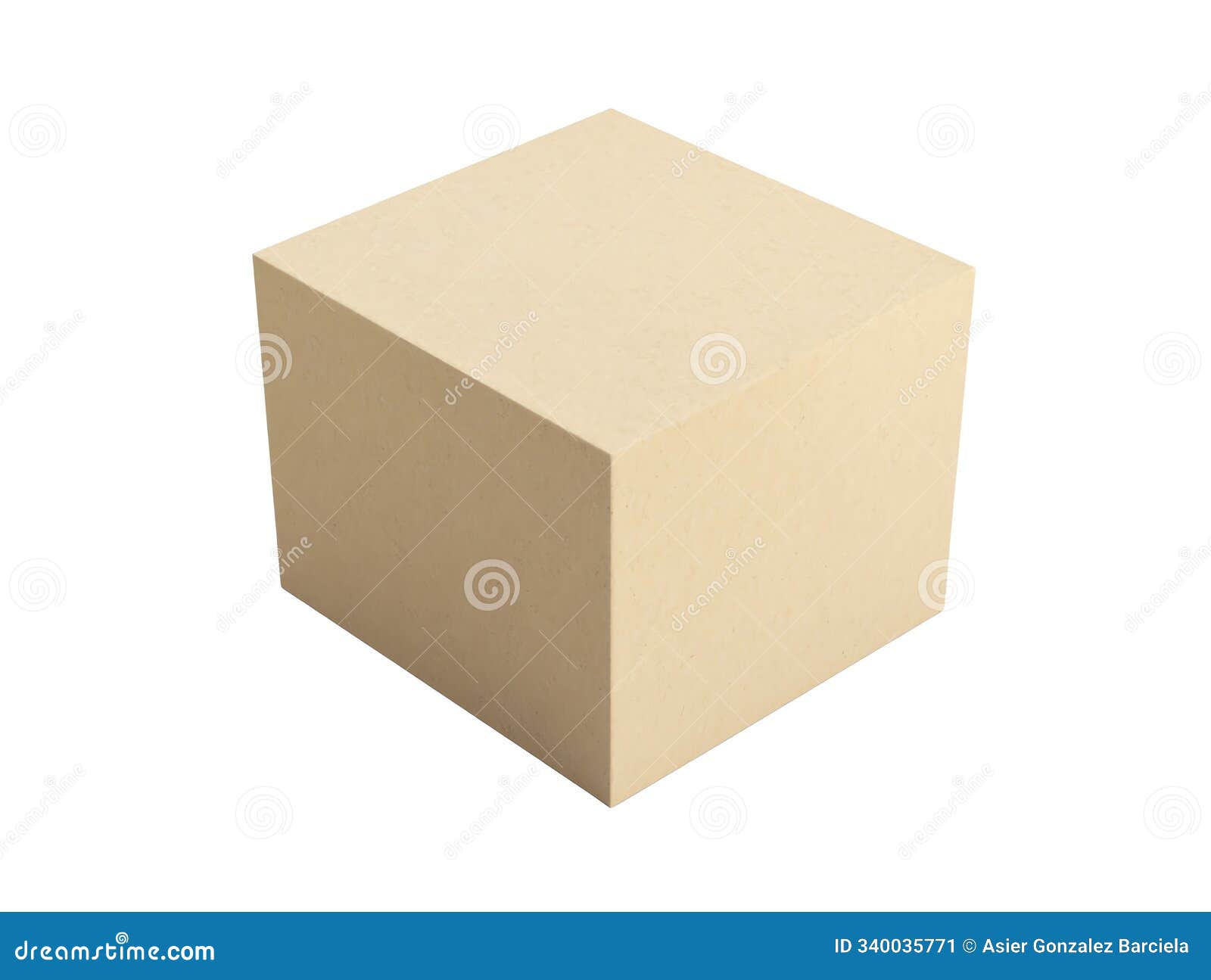 A Beige Box with a Brown Border. Stock Illustration - Illustration of ...