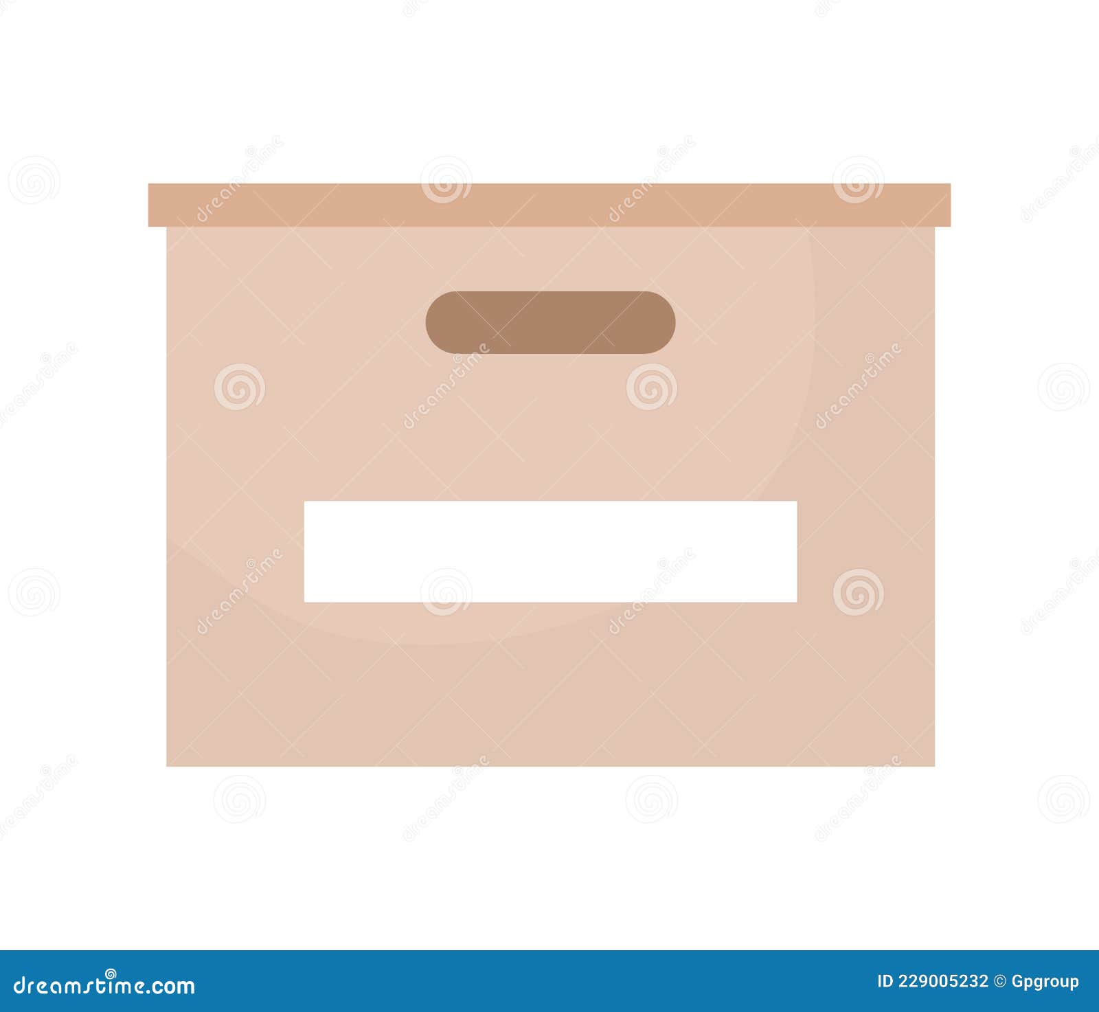Beige box design stock vector. Illustration of warehouse - 229005232