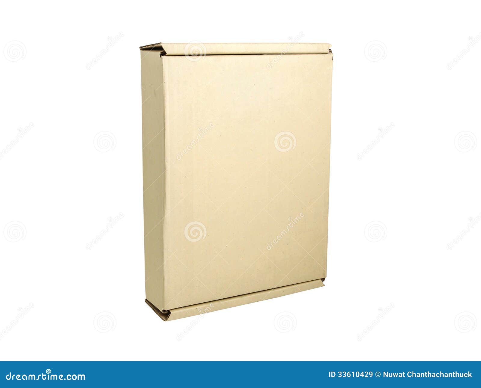 Beige box isolated stock image. Image of cardboard, delivering - 33610429
