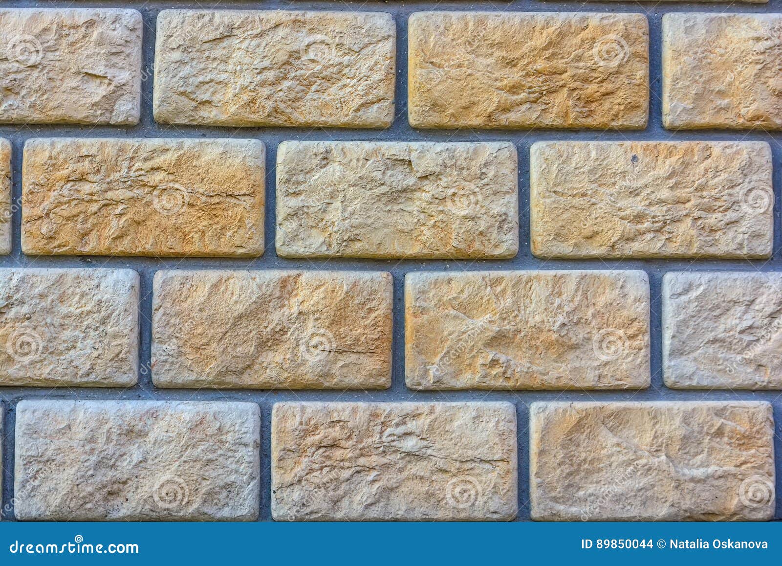 Beige Brick Facade. Torn Stone Texture. Brick Wall. Abstract Background ...