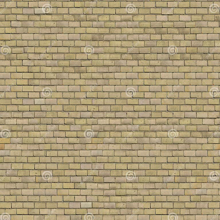 Beige Brick Wall. Seamless Tileable Texture. Stock Photo - Image of ...
