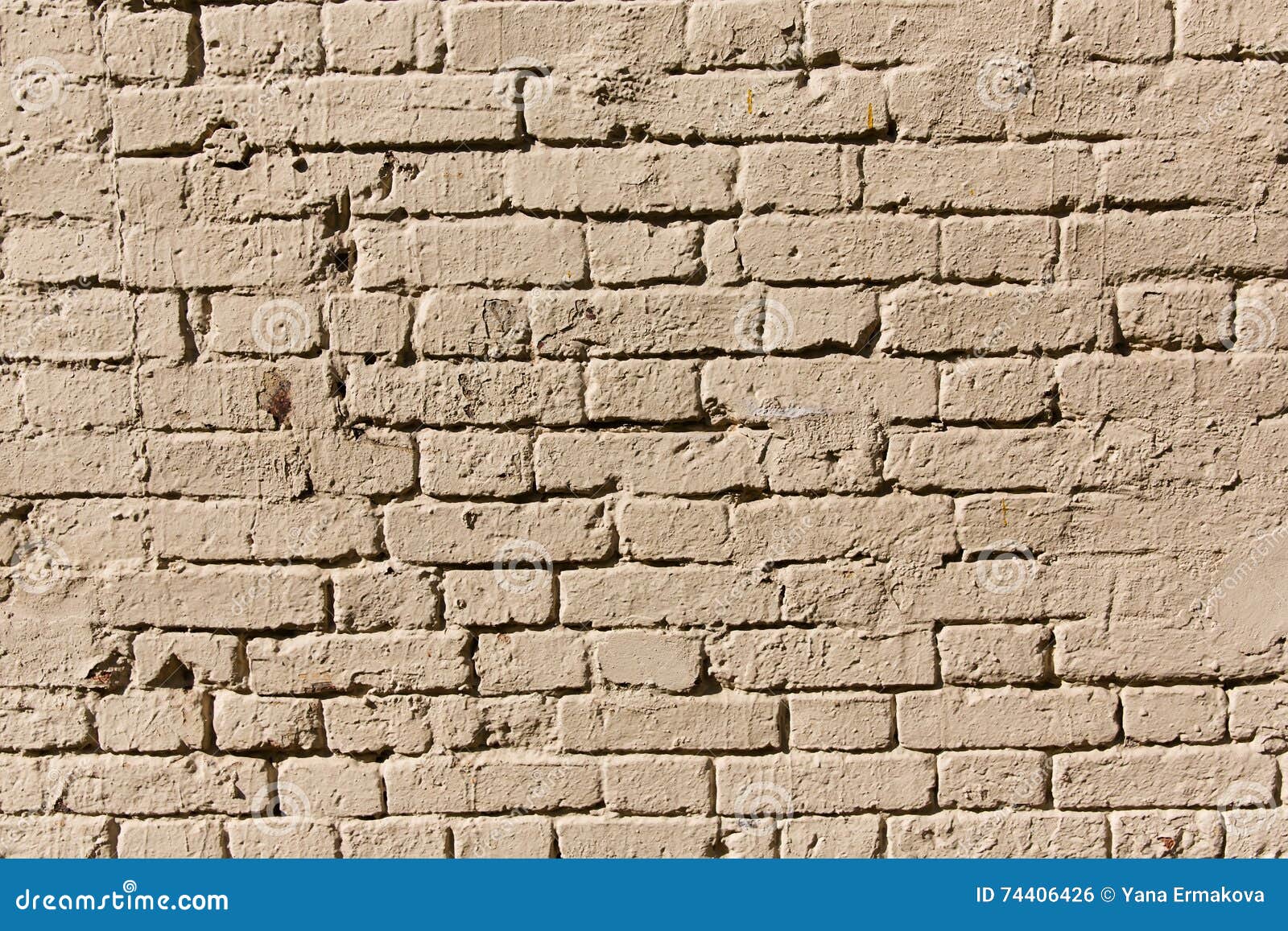 Beige brick wall stock photo. Image of pieces, plaster - 74406426