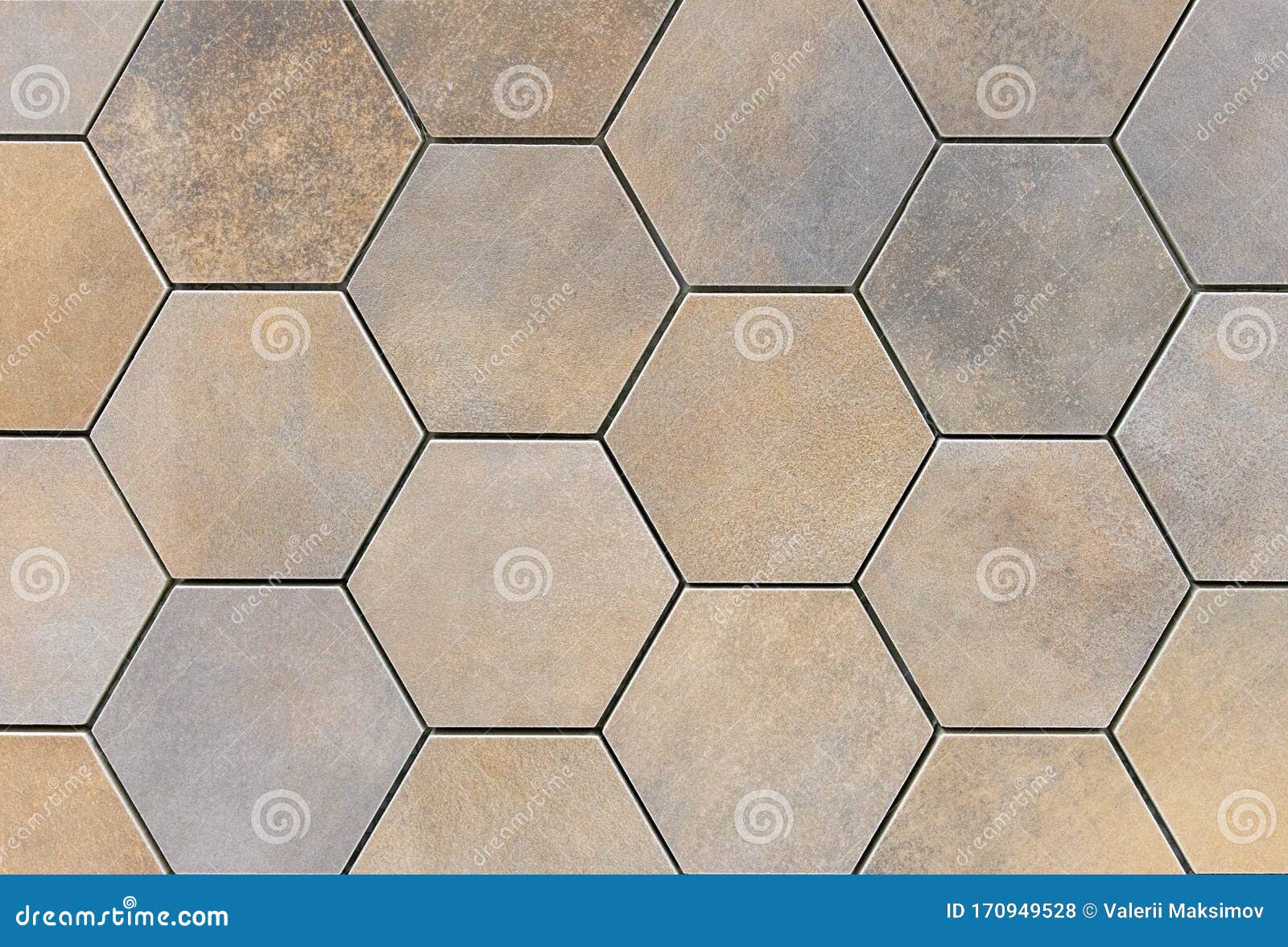 Hexagonal Floor Tile Circular Design Pattern Royalty-Free Stock Photo ...