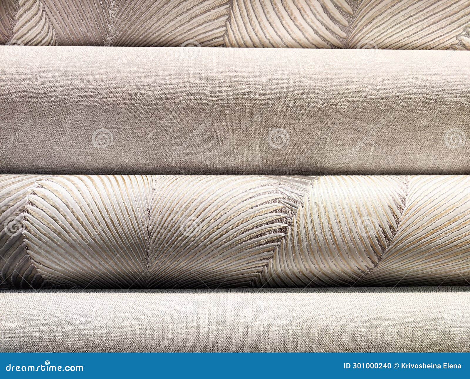 Beige, Brown Packaging Paper Rolls Background. Paper Design Mockup ...