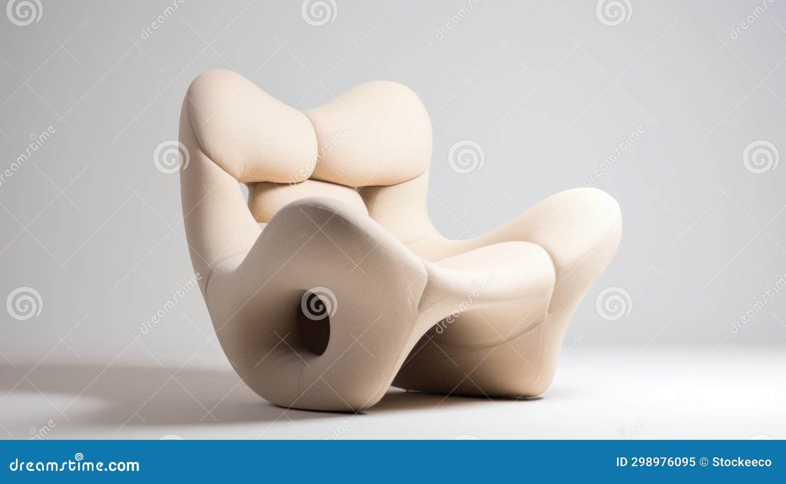Bird-inspired Chair with Soft and Rounded Forms Stock Illustration ...