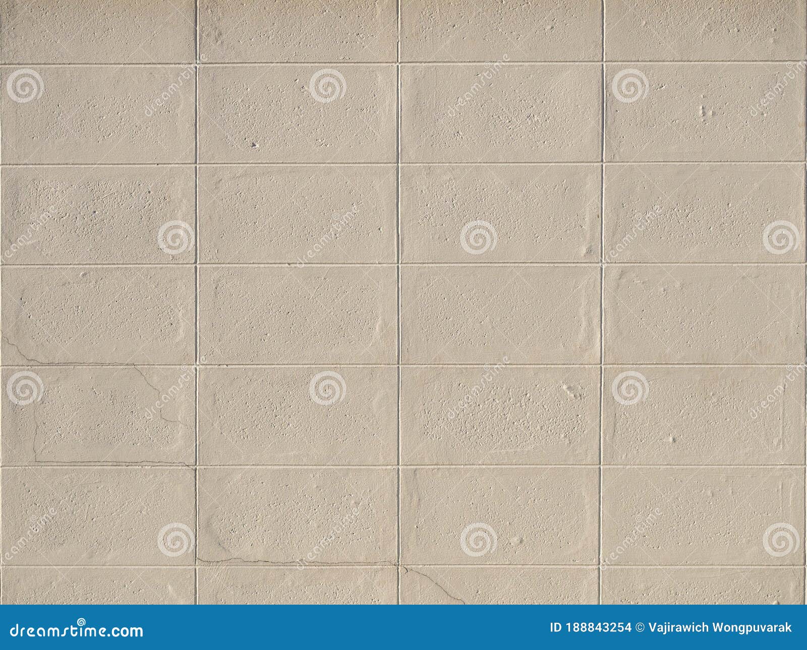 Beige Color Concrete Wall Texture Background. Block, Rectangle, or ...